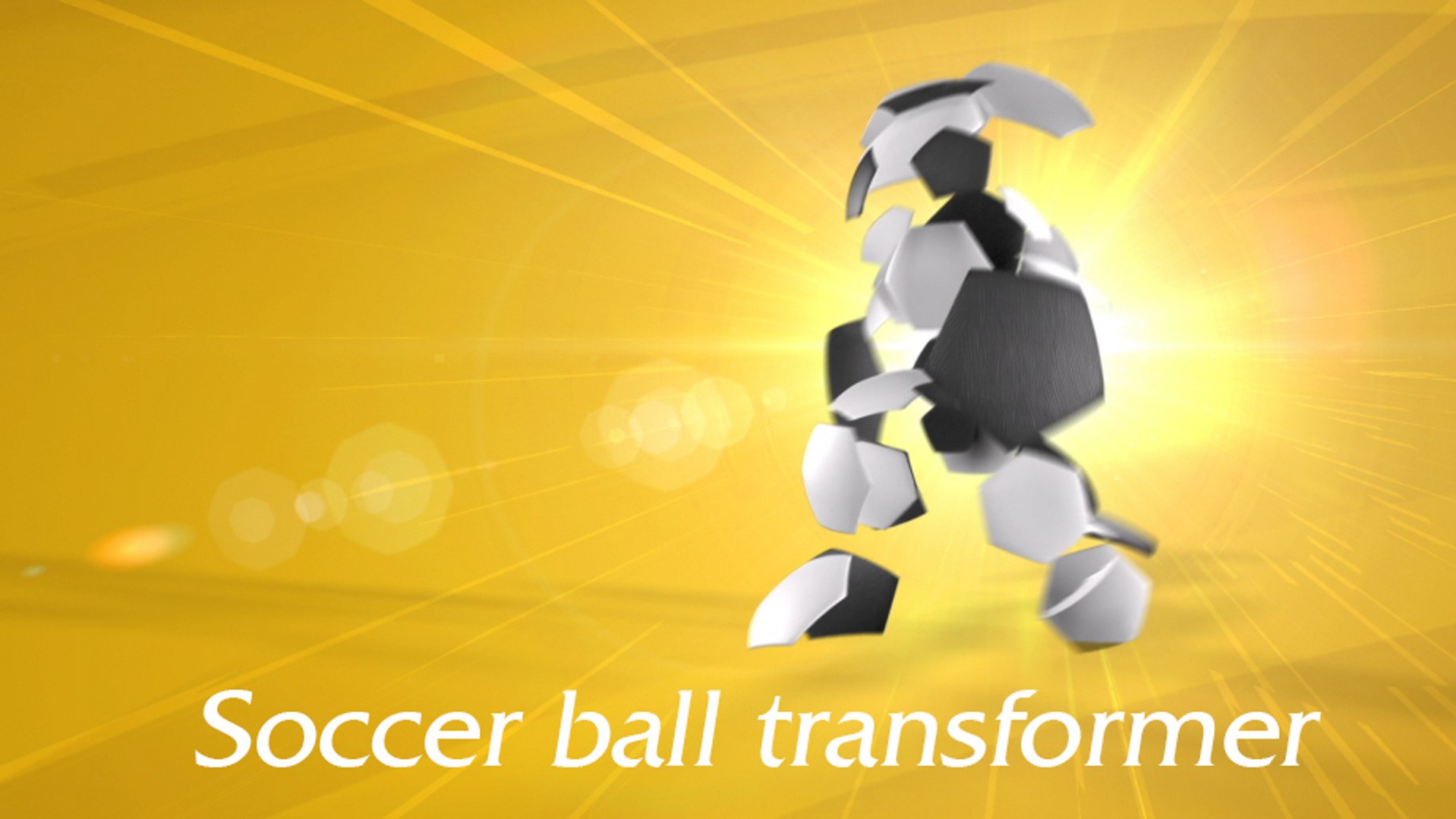 transforming ball animation 3d model