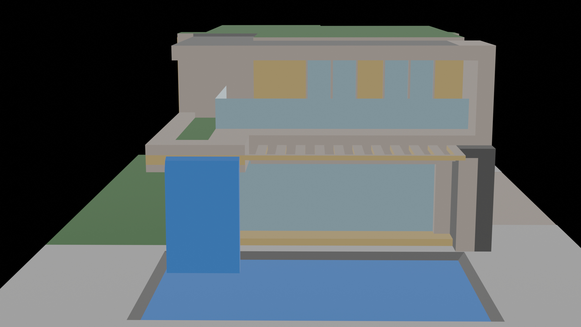 Low Poly Modern House 3D Model - TurboSquid 2084587