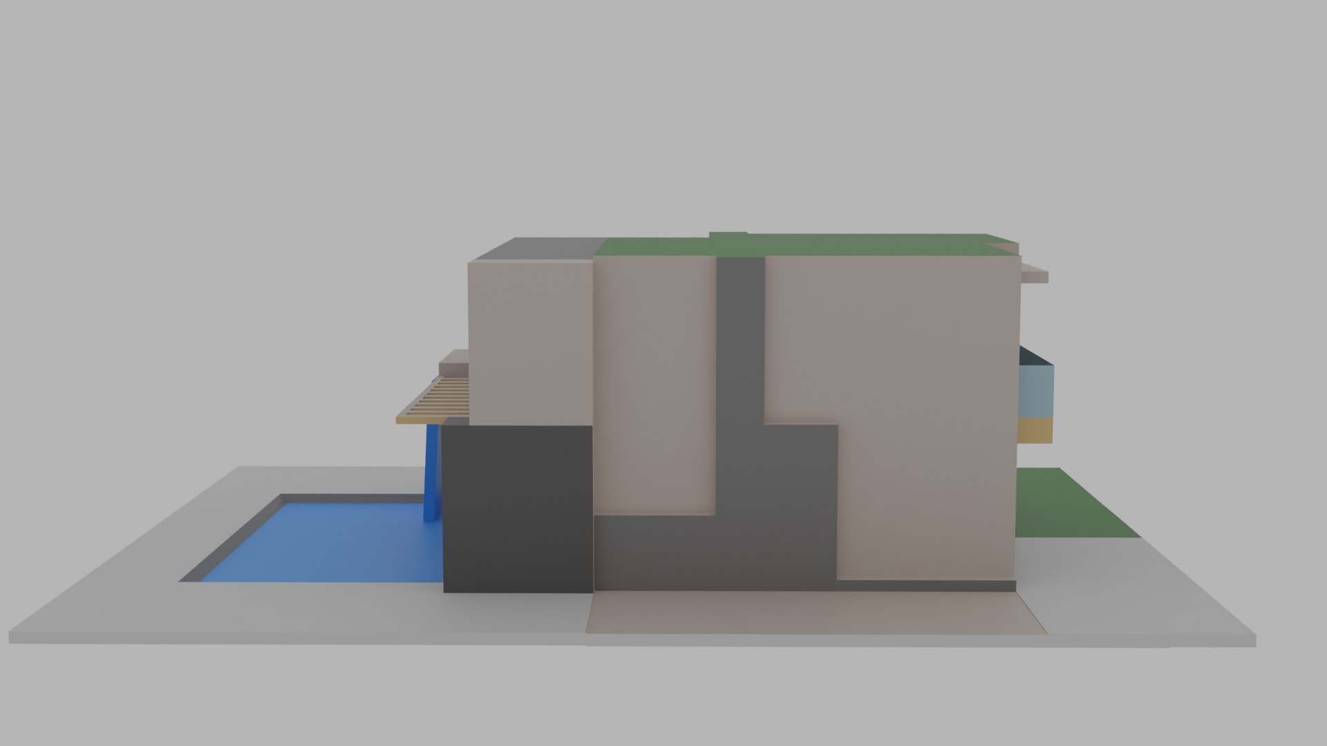 Low Poly Modern House 3D Model - TurboSquid 2084587