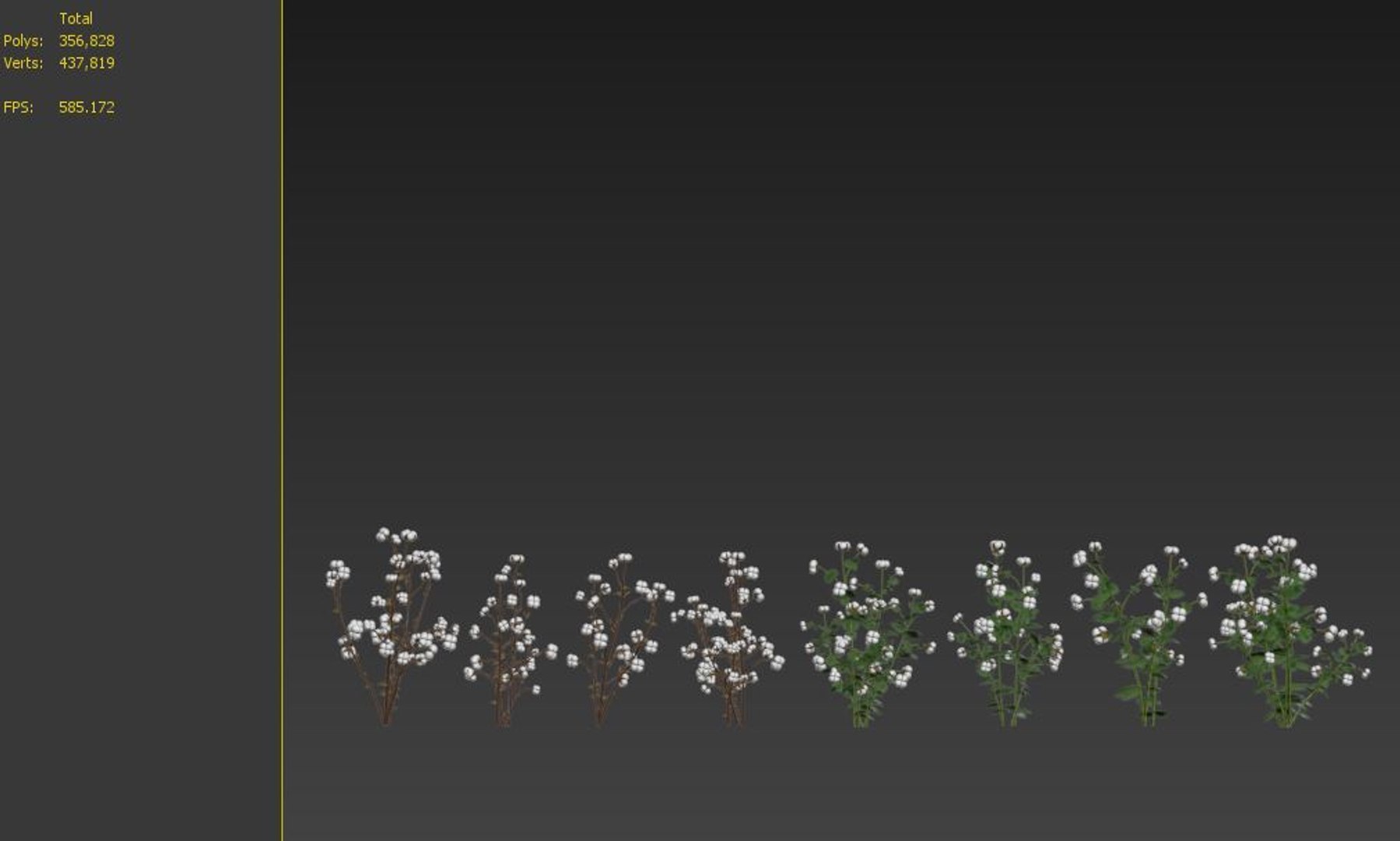 3D model cotton plant - TurboSquid 1931245