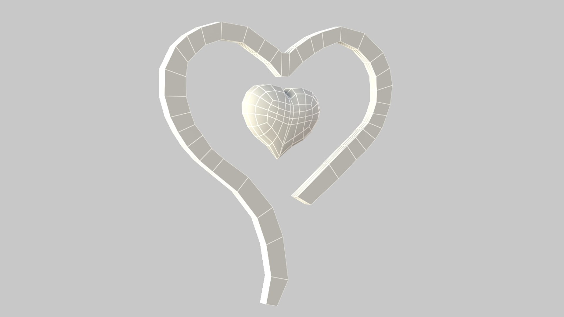 3D Heart Icon V01 Model - TurboSquid 2379643