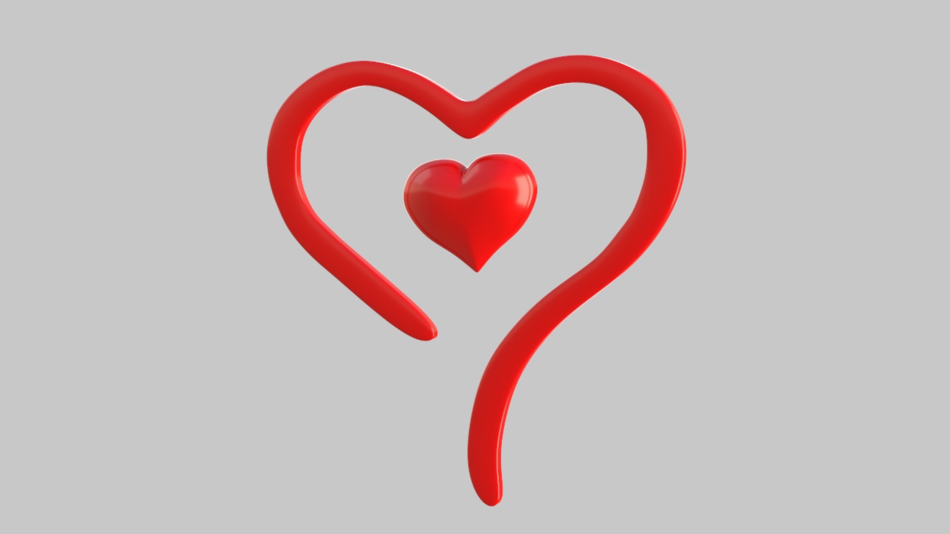 3D Heart Icon V01 Model - TurboSquid 2379643