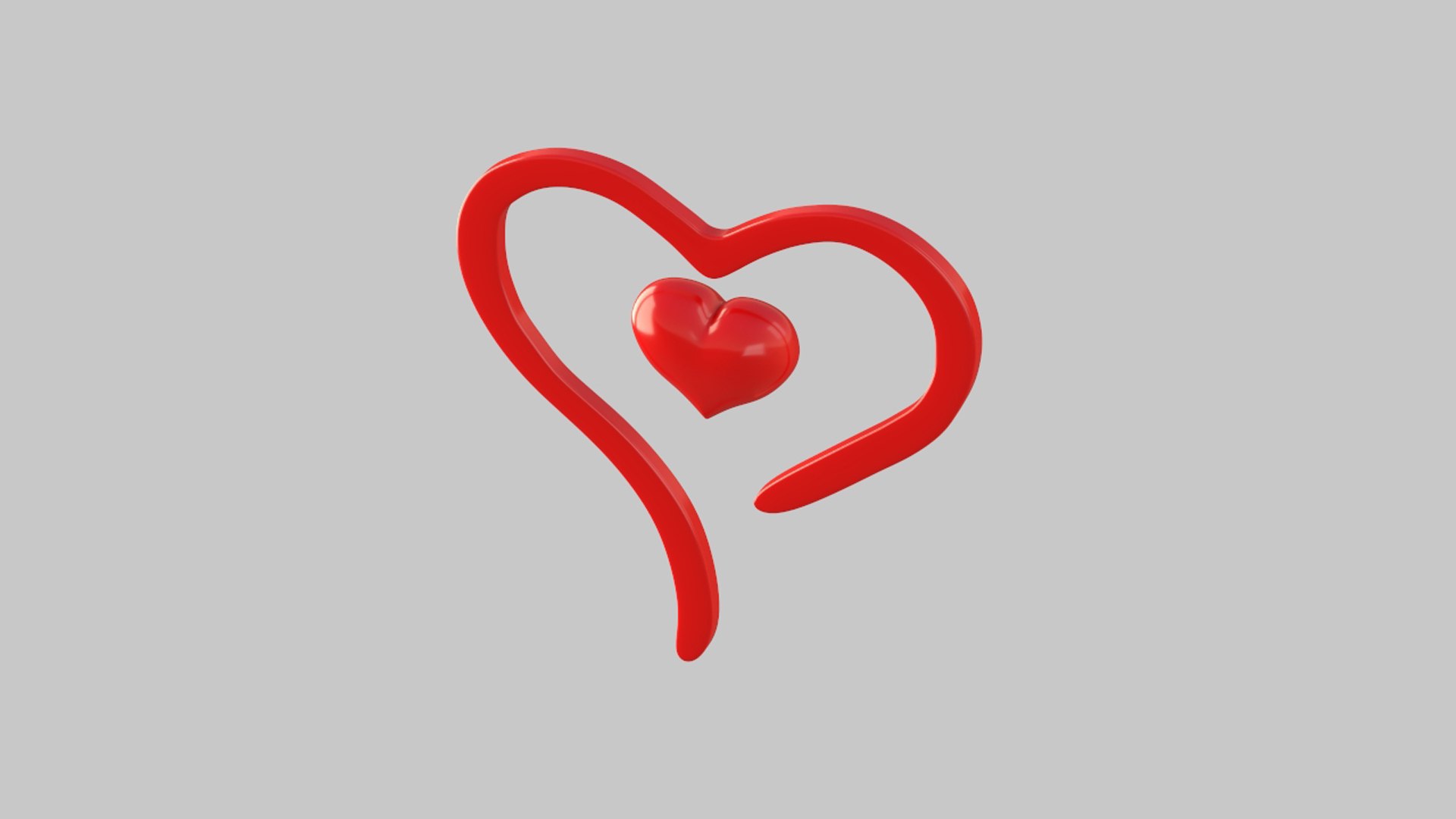 3D Heart Icon V01 Model - TurboSquid 2379643