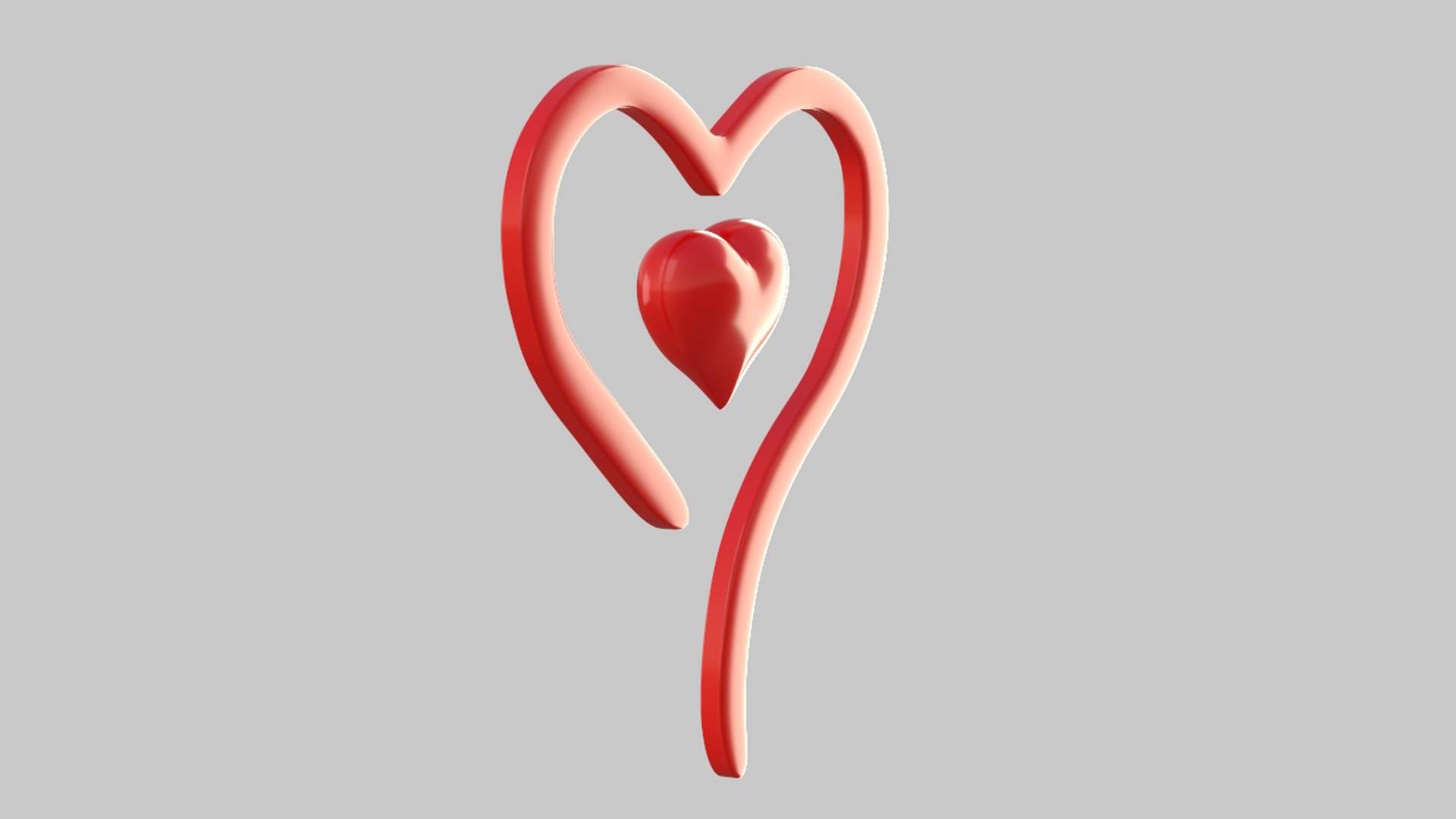 3D Heart Icon V01 Model - TurboSquid 2379643