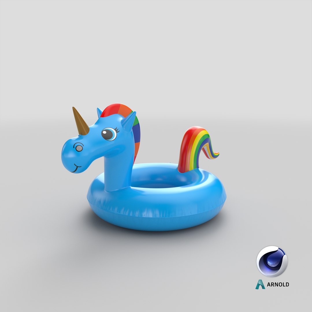 Unicorn Pool Raft Float 3D Model - TurboSquid 1916703