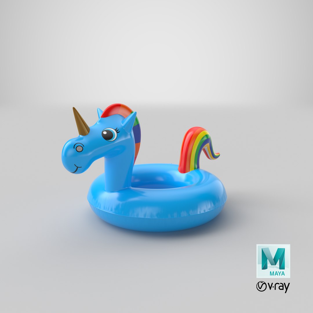 Unicorn Pool Raft Float 3D Model - TurboSquid 1916703