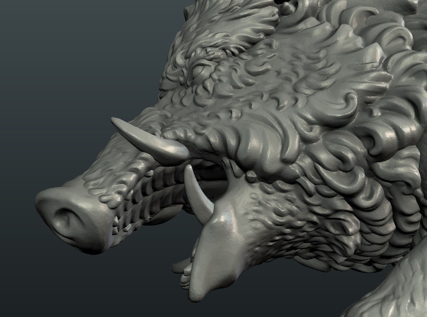 3D Model Boar Figure - TurboSquid 1369928