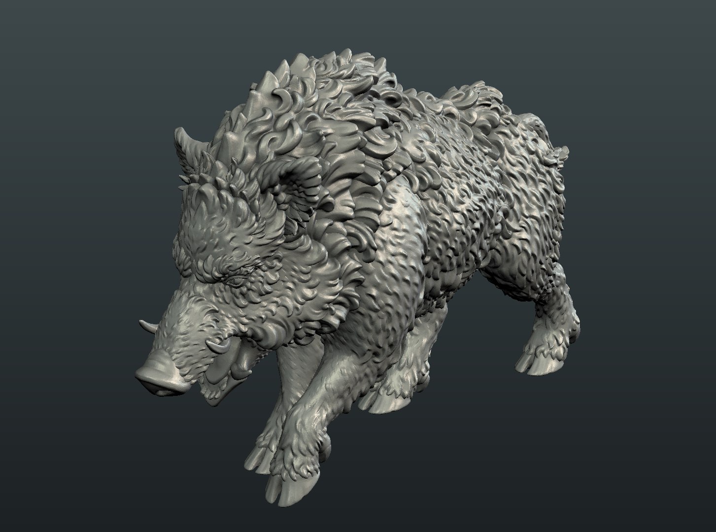 3D Model Boar Figure - TurboSquid 1369928