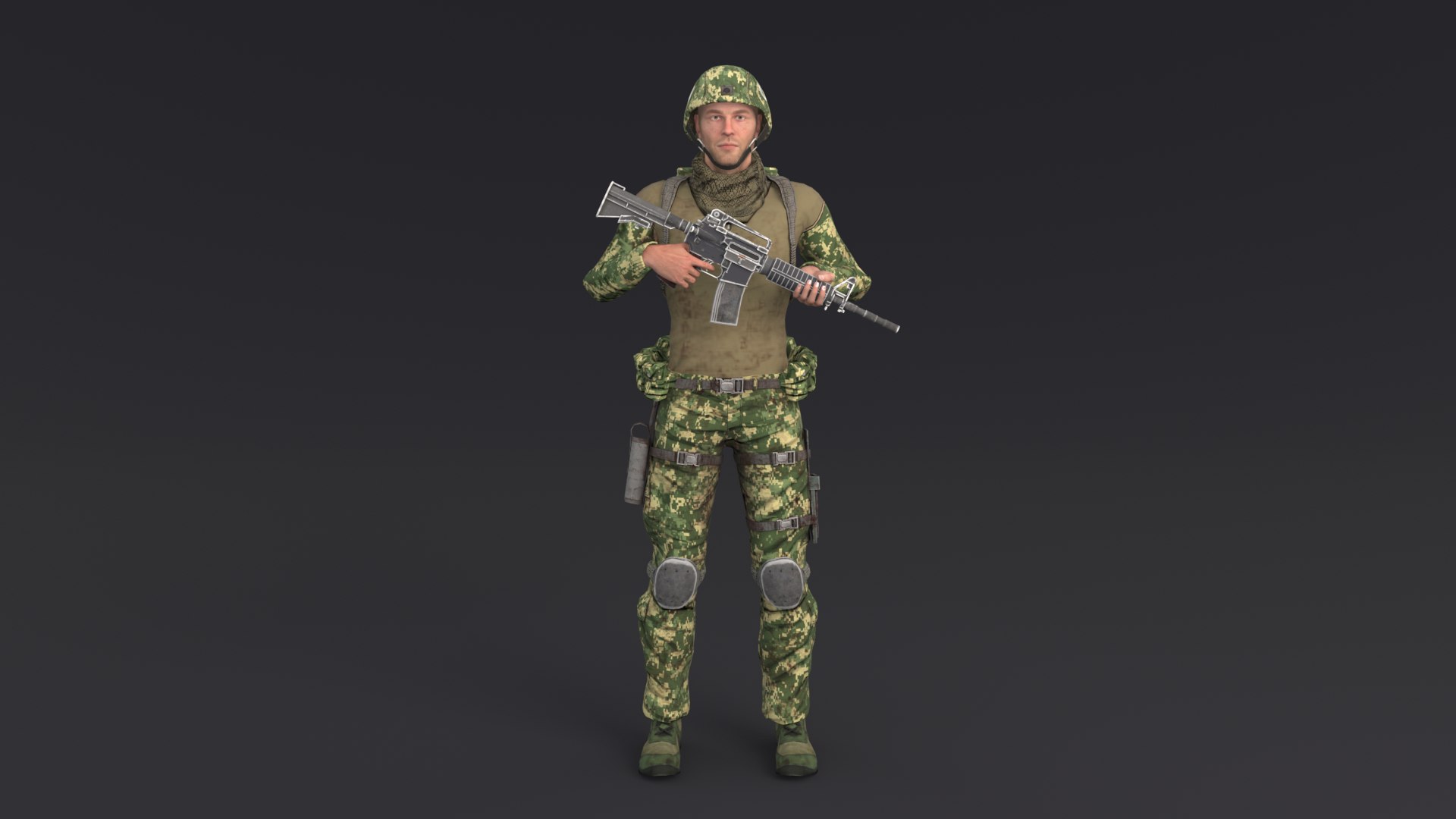 3D Soldier - TurboSquid 2251080