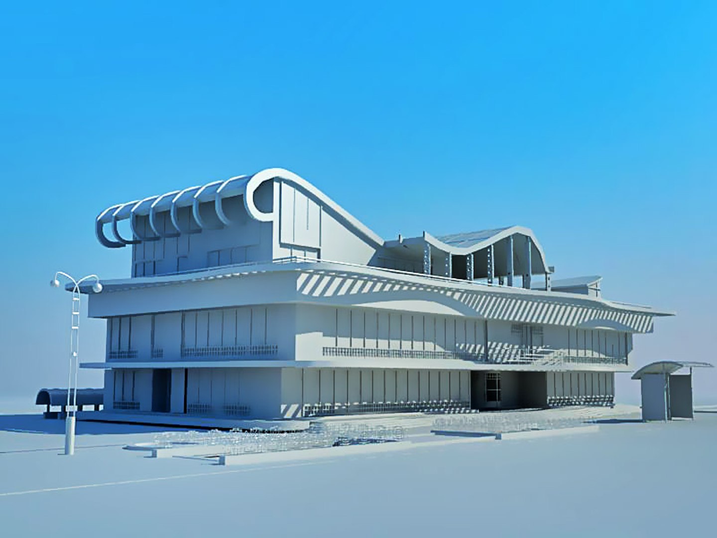 3d Max Shopping Entertainment Center2