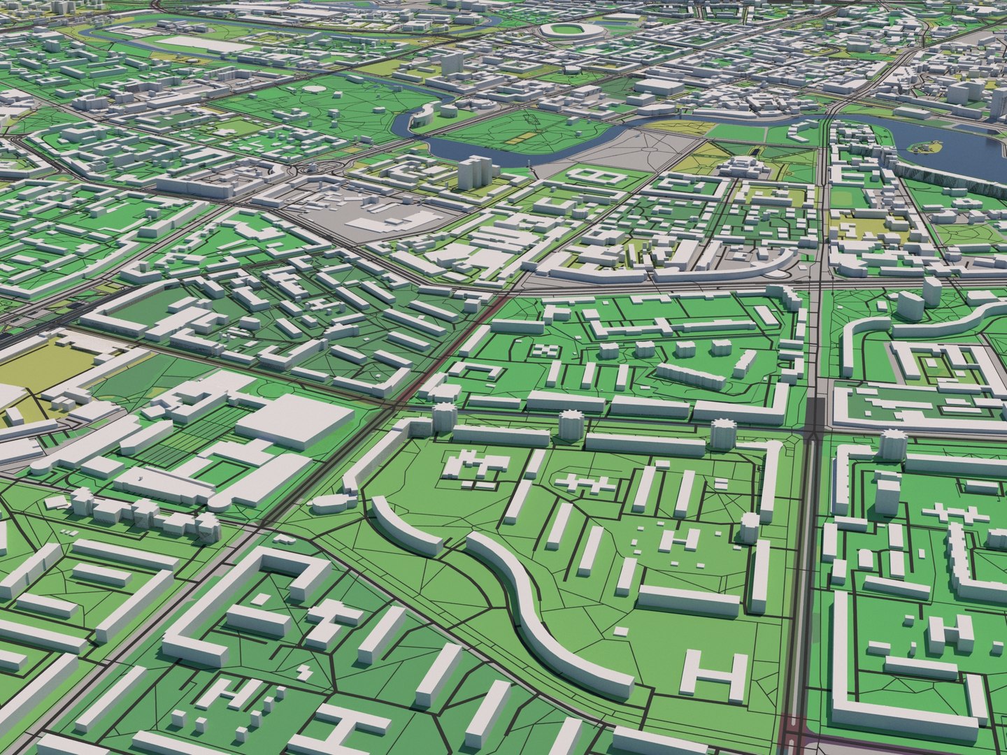 City Minsk 3D Model - TurboSquid 1433378