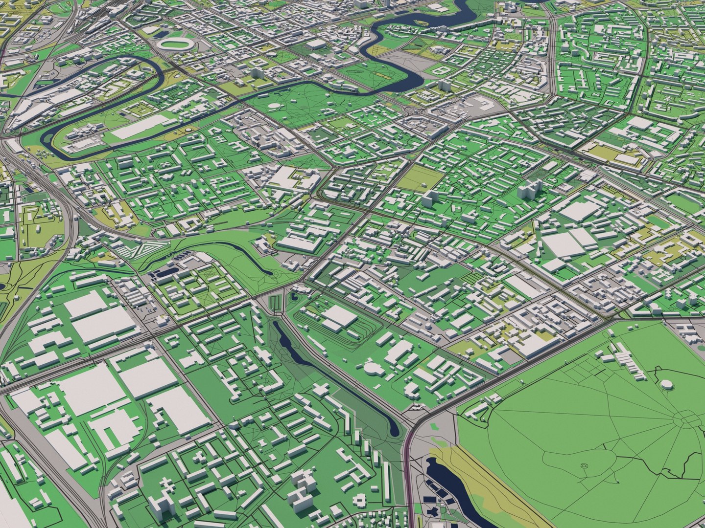 City Minsk 3D Model - TurboSquid 1433378