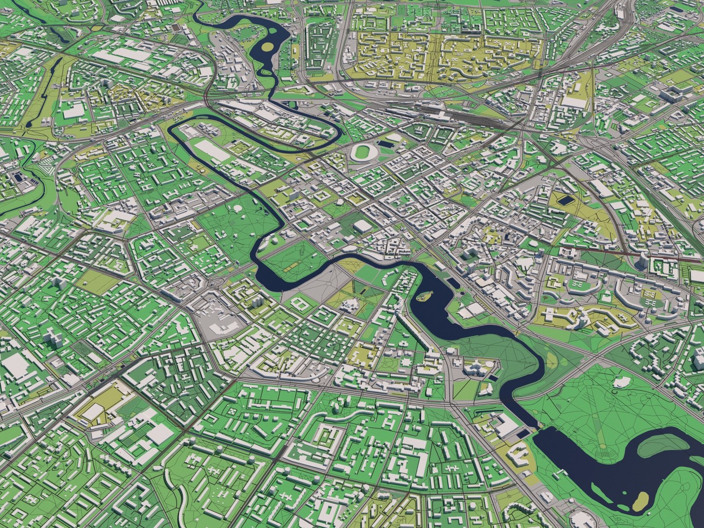 City Minsk 3D Model - TurboSquid 1433378