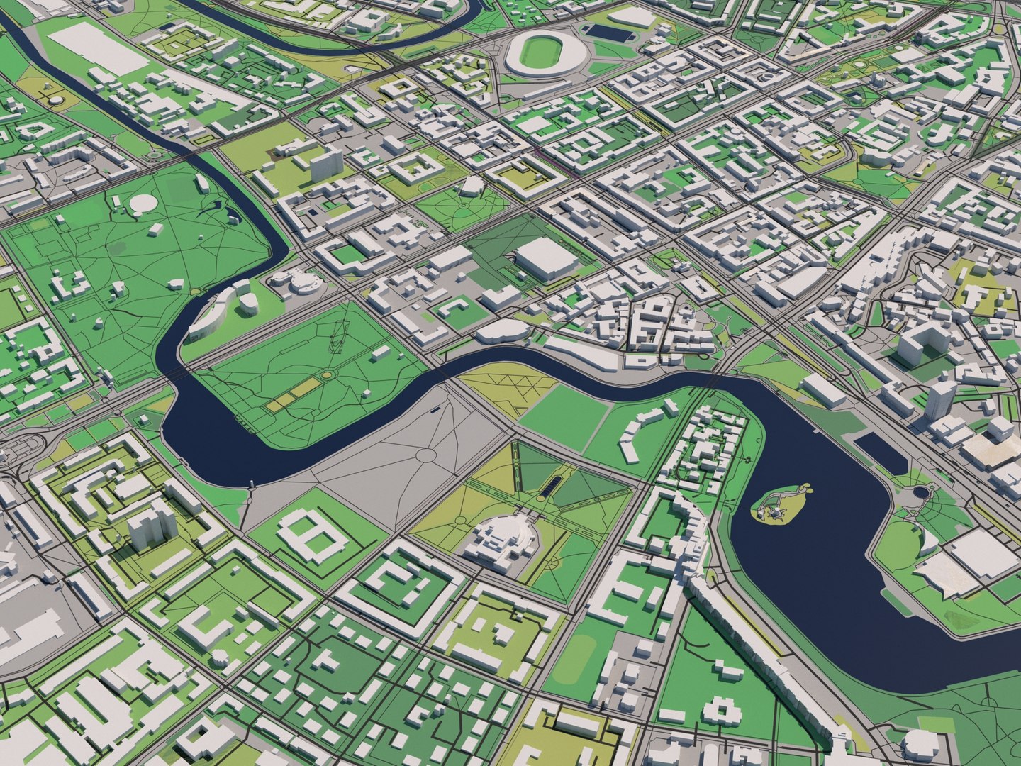 City Minsk 3D Model - TurboSquid 1433378