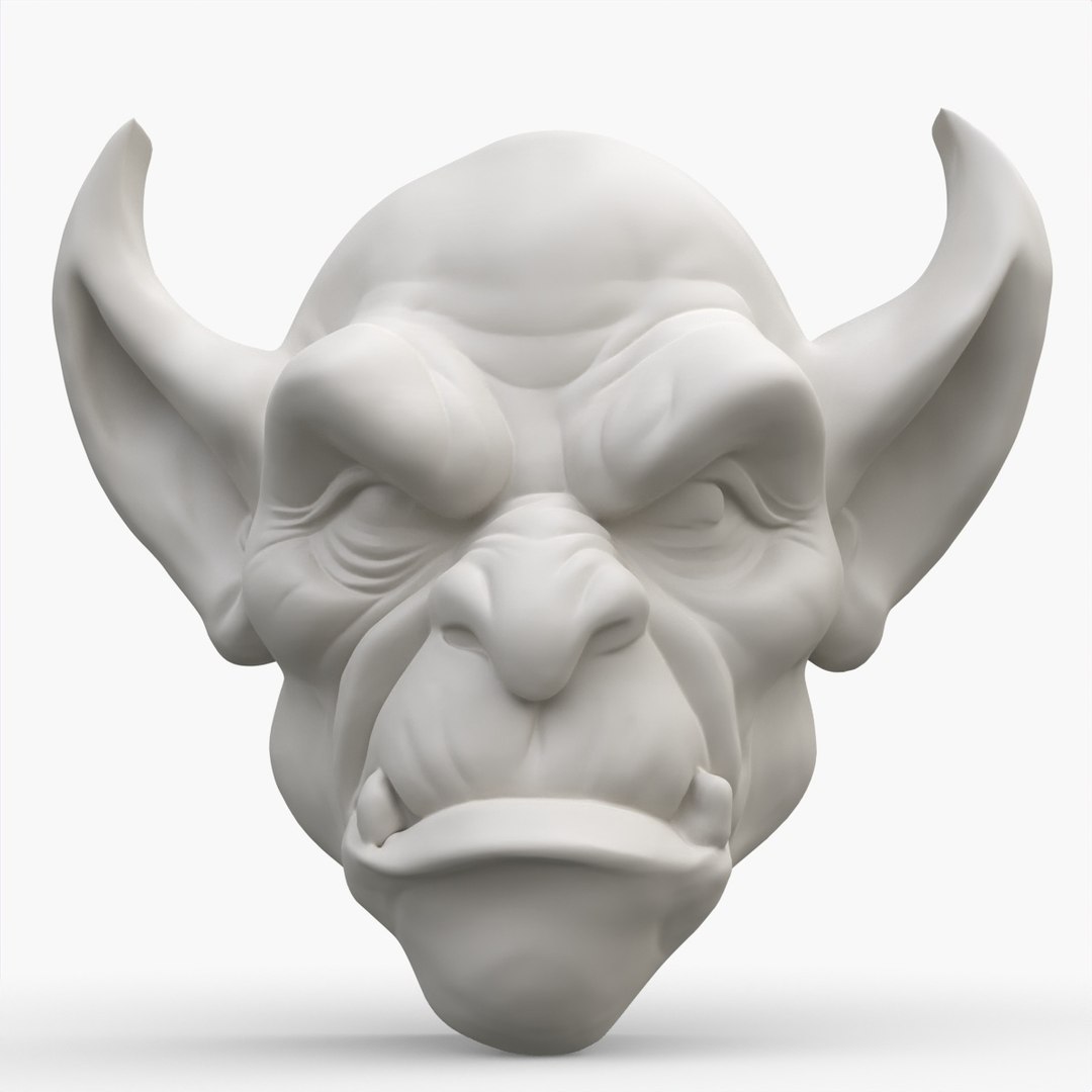 Goblin Face 1 3D Model - TurboSquid 2216574