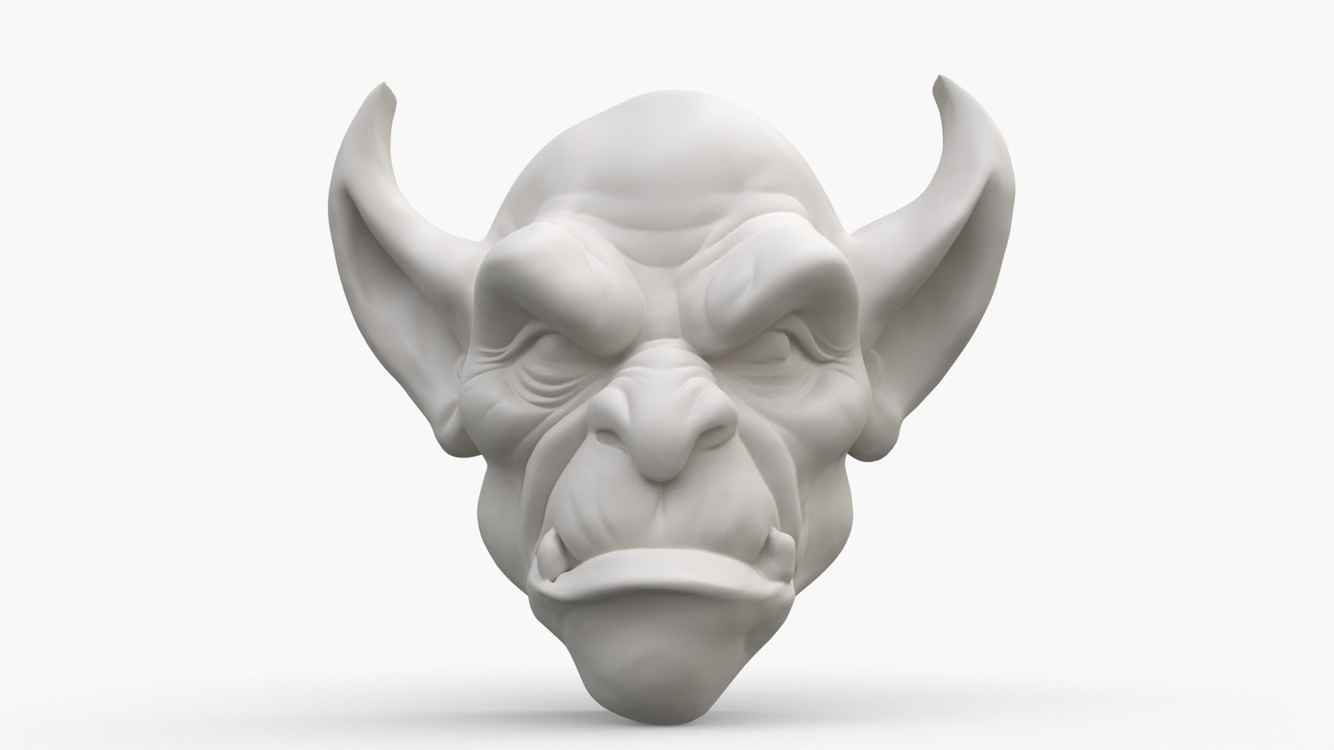 Goblin Face 1 3D Model - TurboSquid 2216574