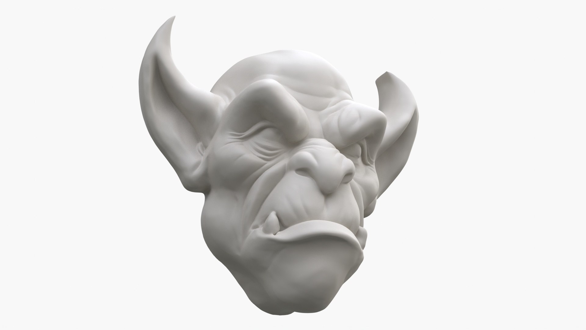Goblin Face 1 3D Model - TurboSquid 2216574