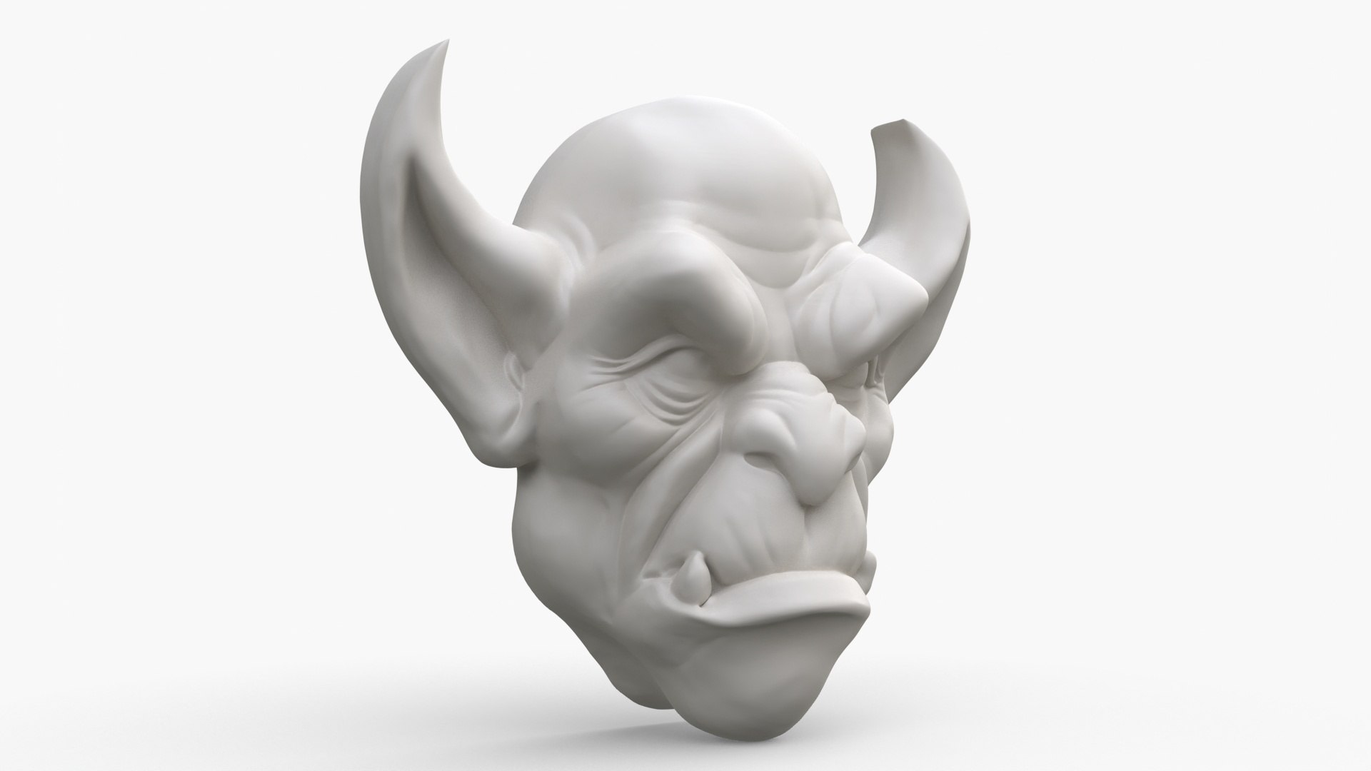 Goblin Face 1 3D Model - TurboSquid 2216574