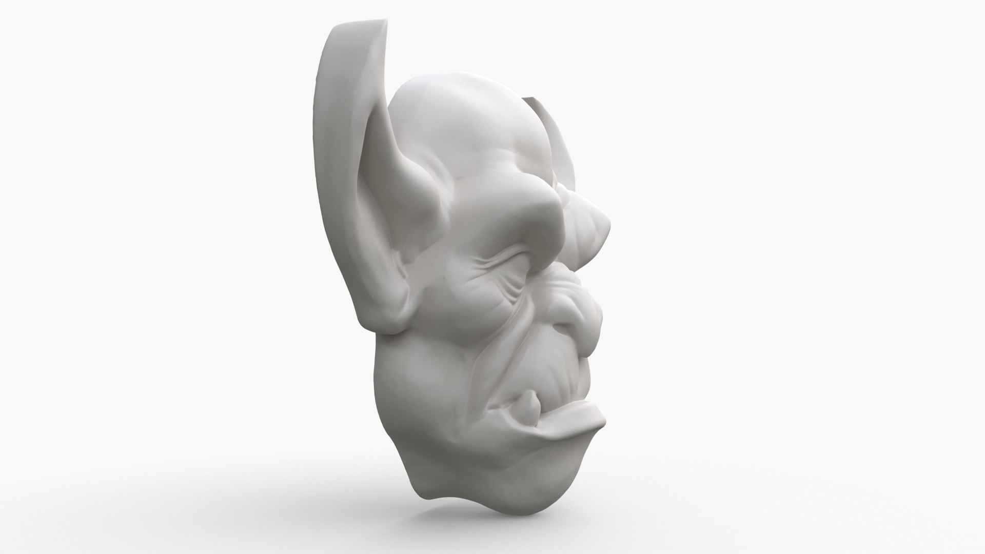 Goblin Face 1 3D Model - TurboSquid 2216574