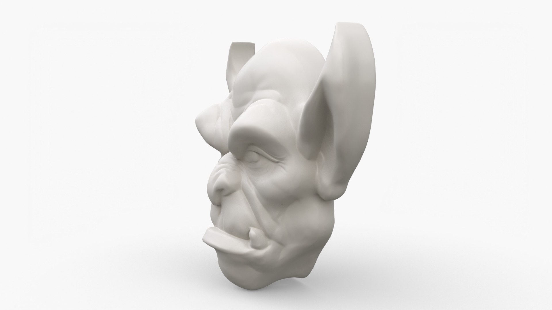 Goblin Face 1 3D Model - TurboSquid 2216574