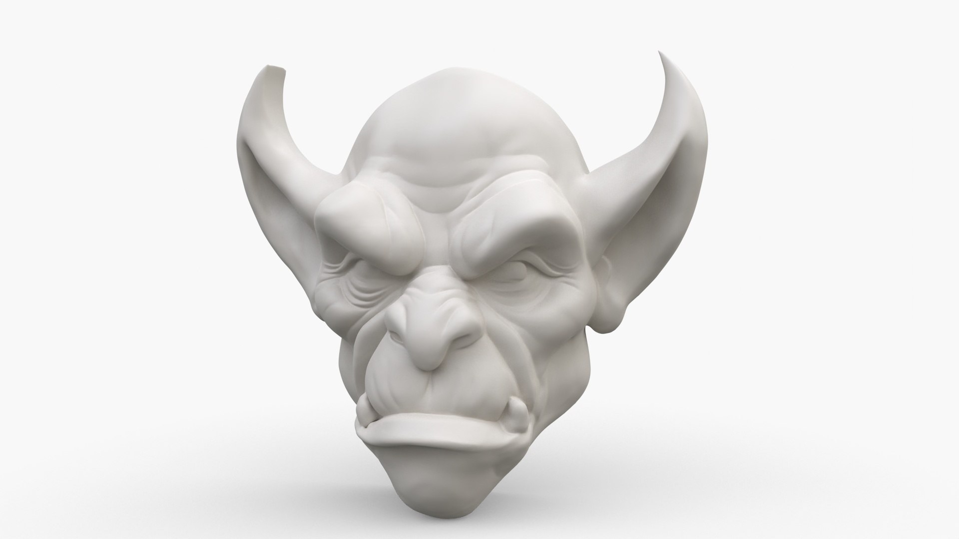 Goblin Face 1 3D Model - TurboSquid 2216574