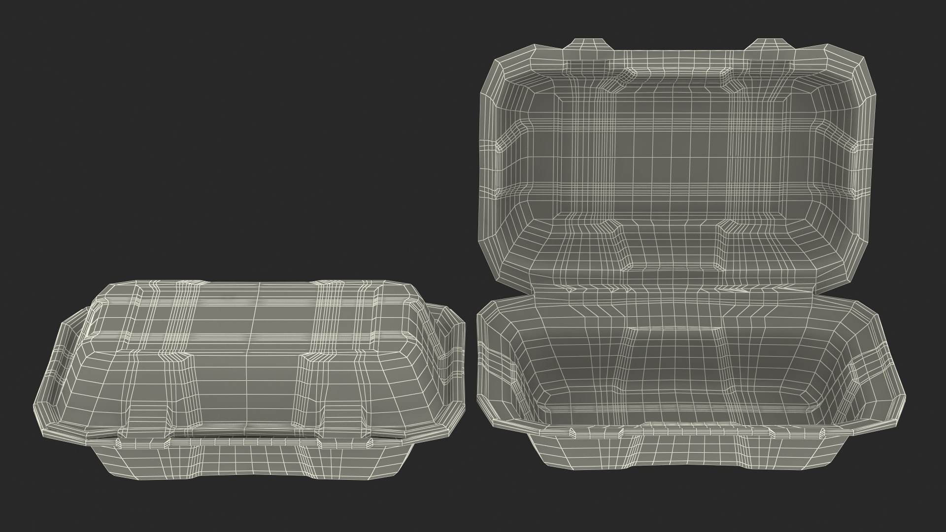 Rectangular Food Container Set 3D model - TurboSquid 1807012