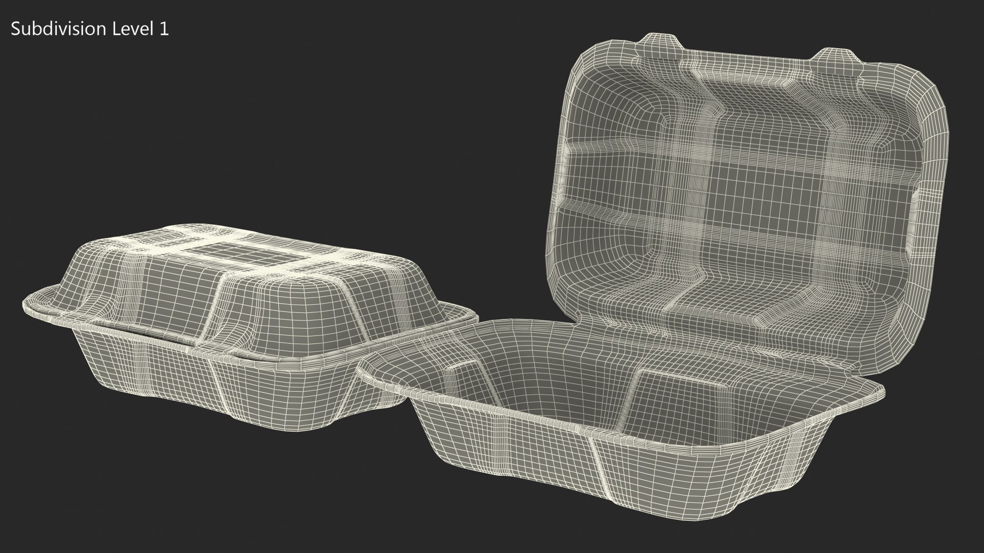 Rectangular Food Container Set 3D model - TurboSquid 1807012