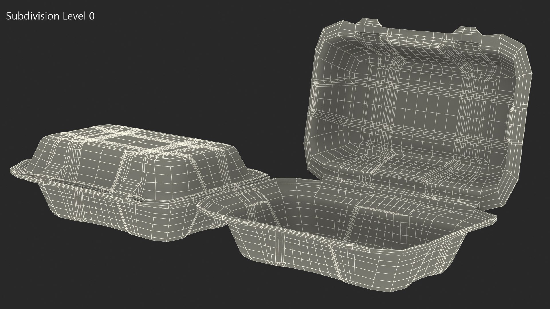 Rectangular Food Container Set 3D model - TurboSquid 1807012