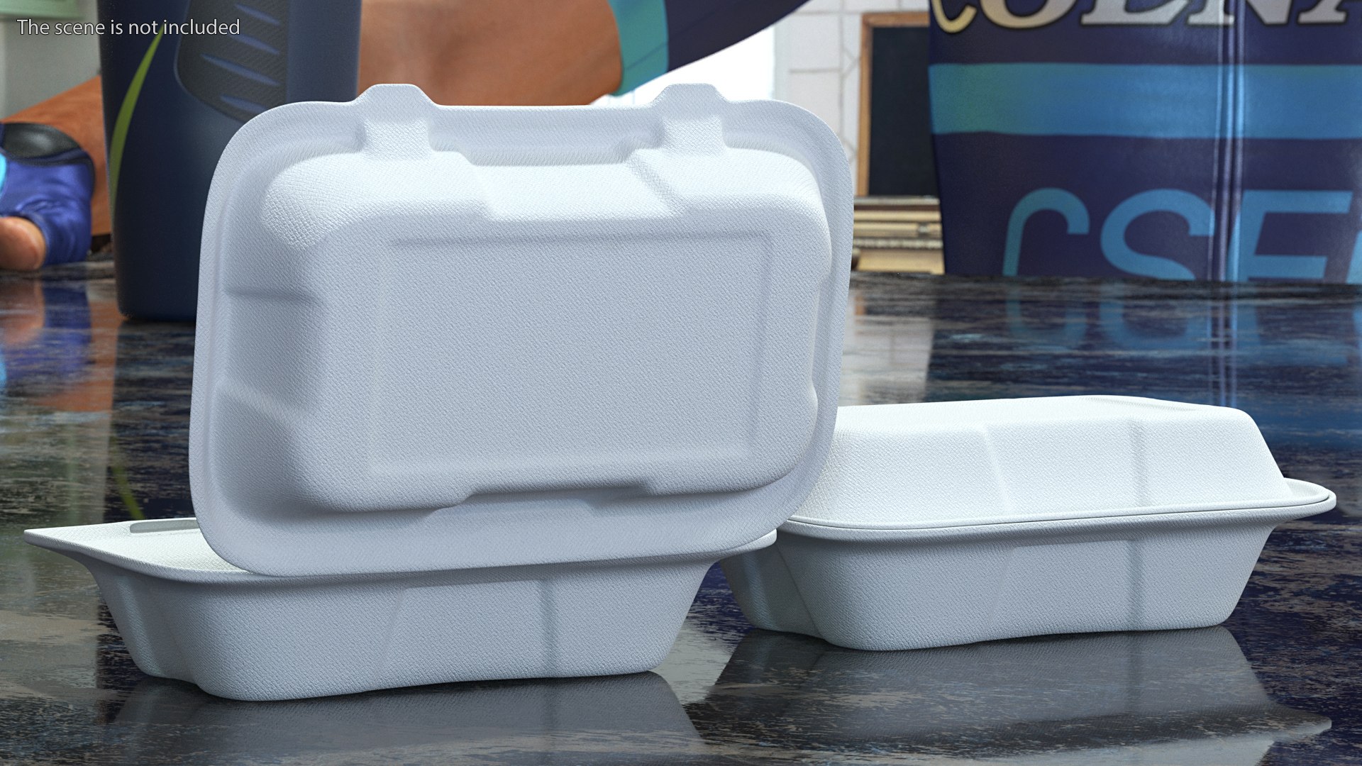 Rectangular Food Container Set 3D model - TurboSquid 1807012