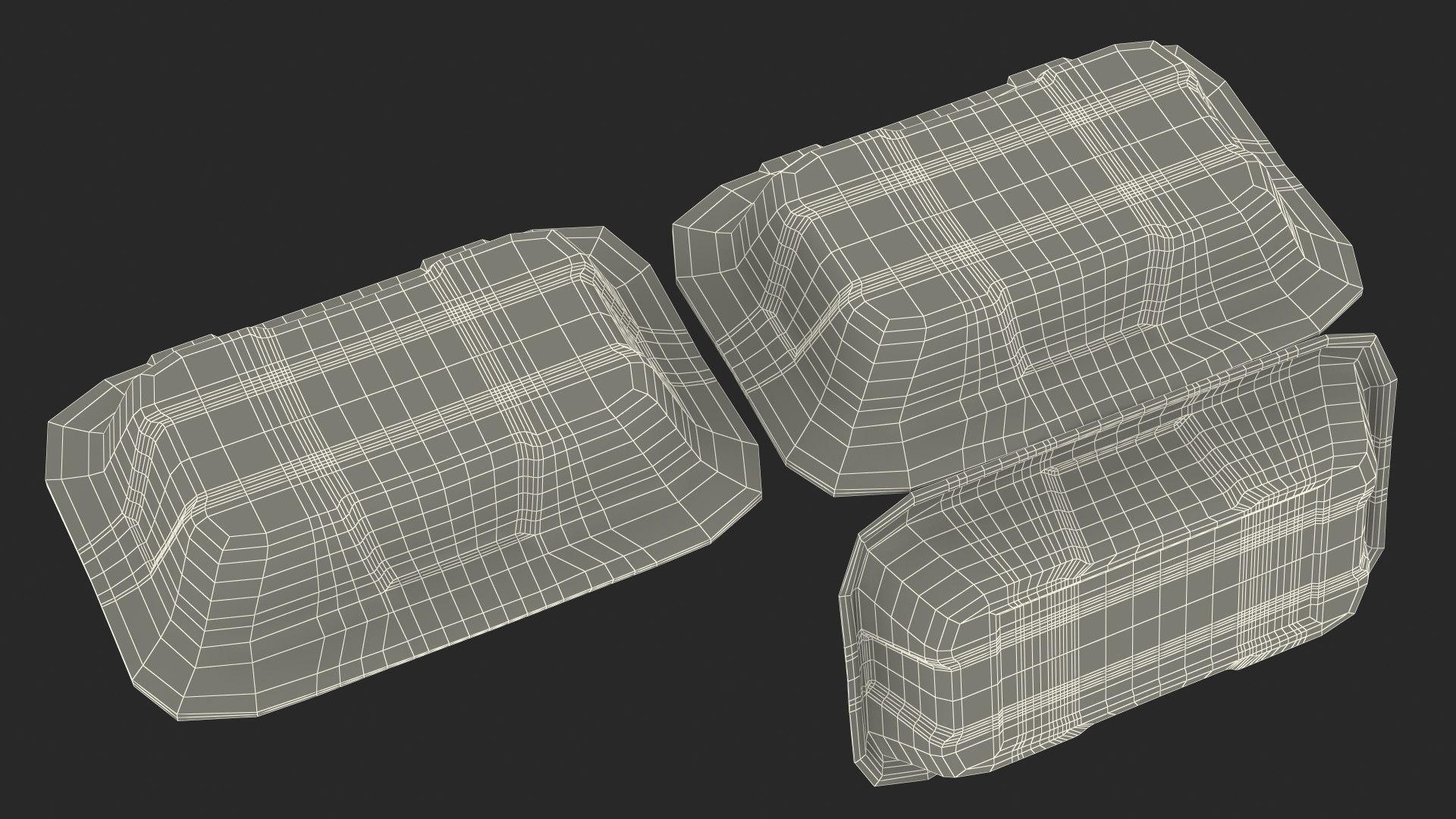 Rectangular Food Container Set 3D model - TurboSquid 1807012