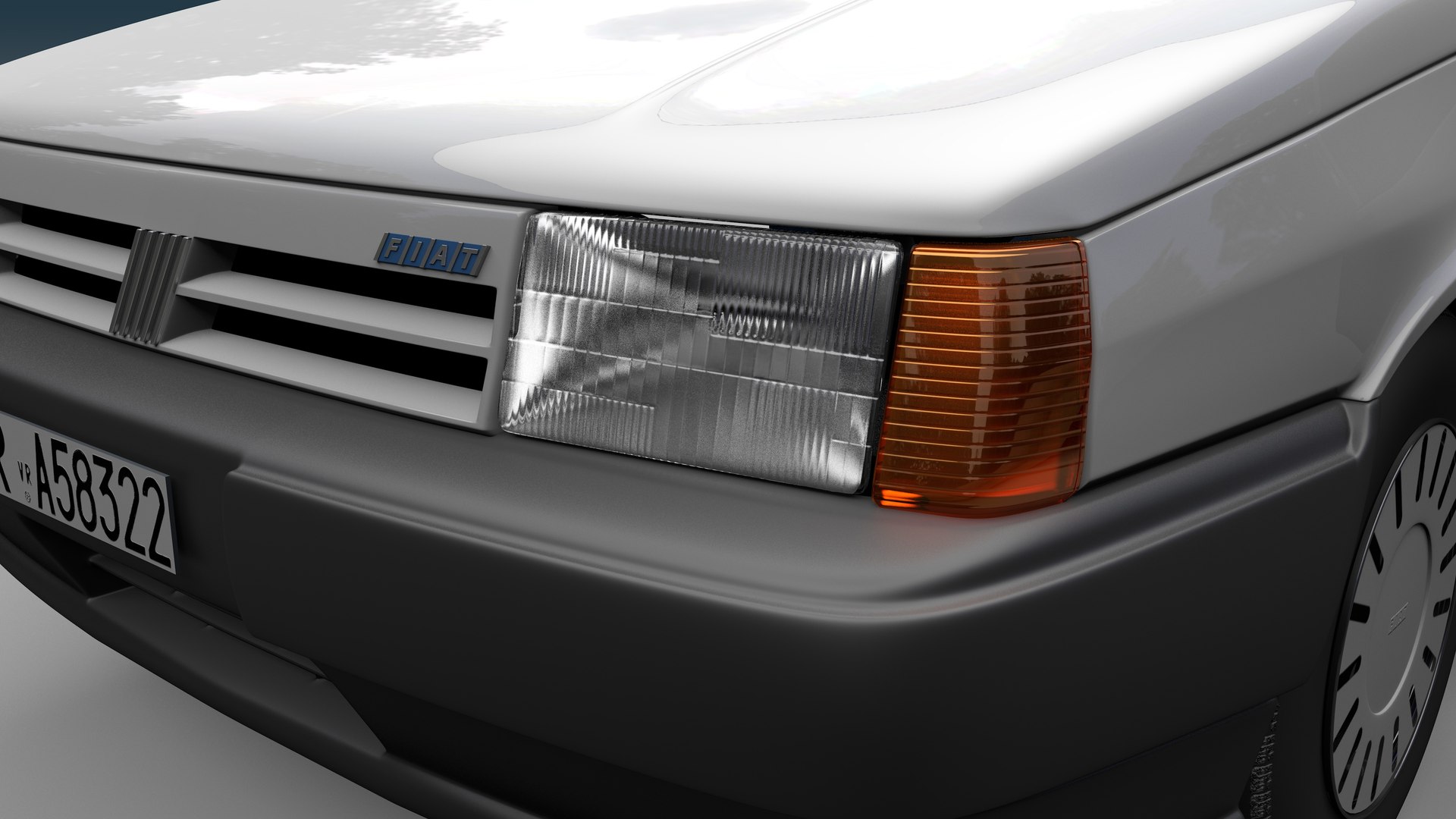 Fiat Tipo 1400 IE 1989 3D model - TurboSquid 2006587