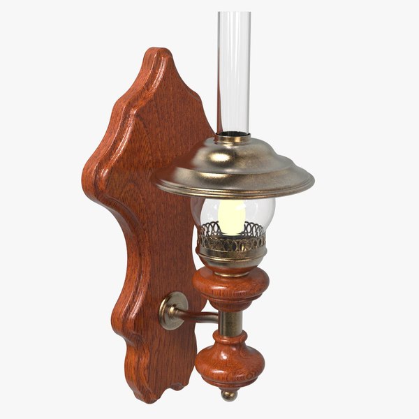 Wall Kerosene Lamp model - TurboSquid 1804076