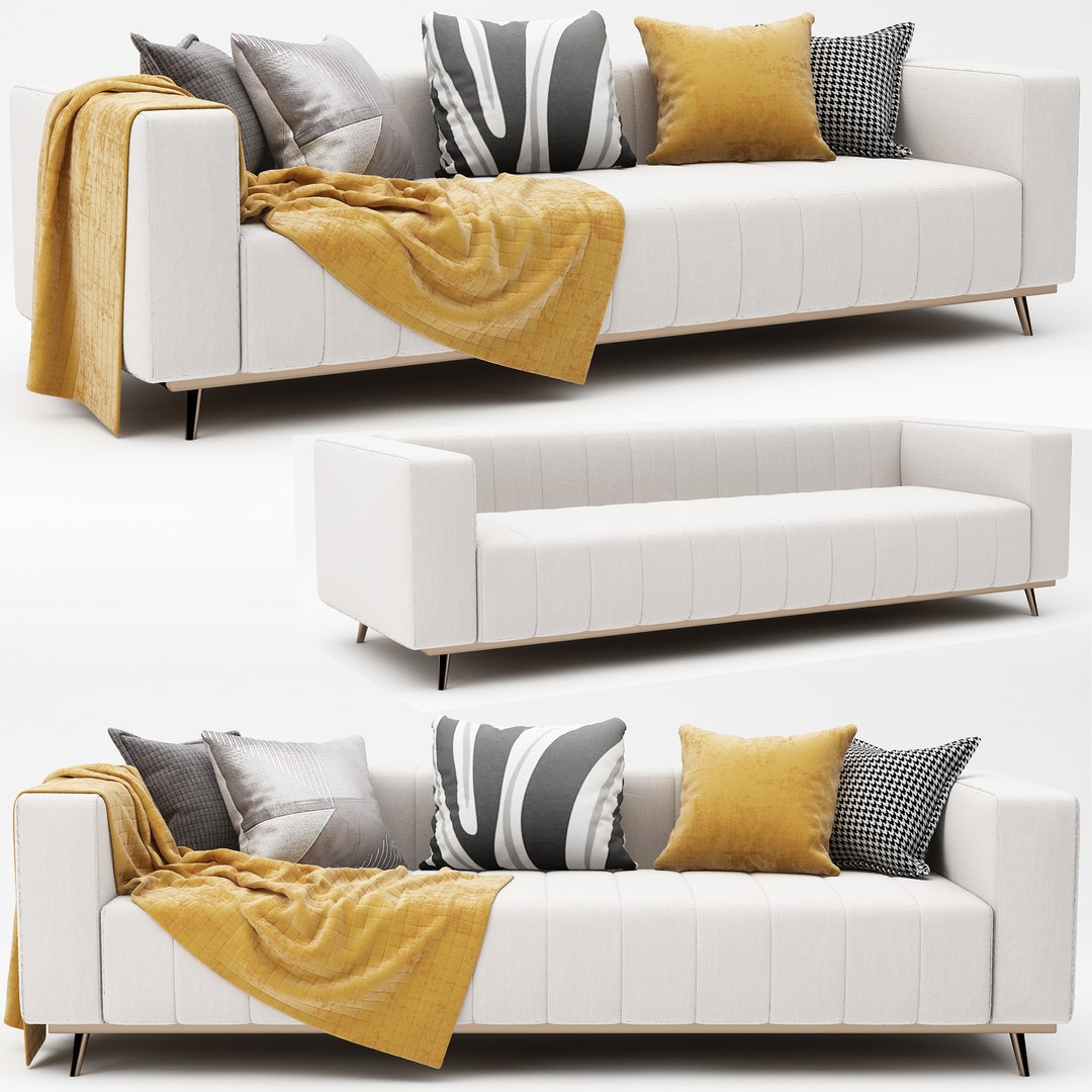Beautiful modern corner sofa model - TurboSquid 1525303