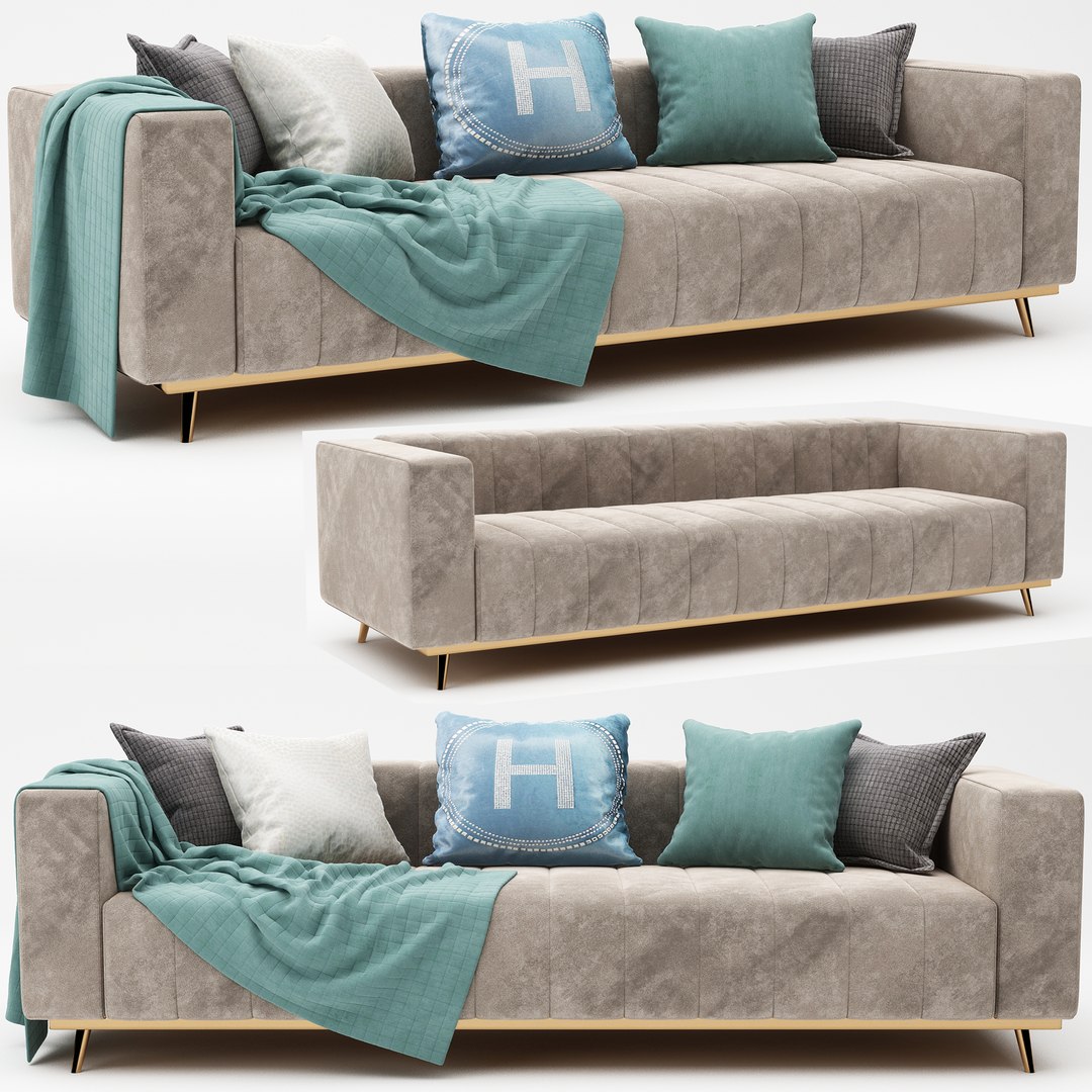 Beautiful modern corner sofa model - TurboSquid 1525303