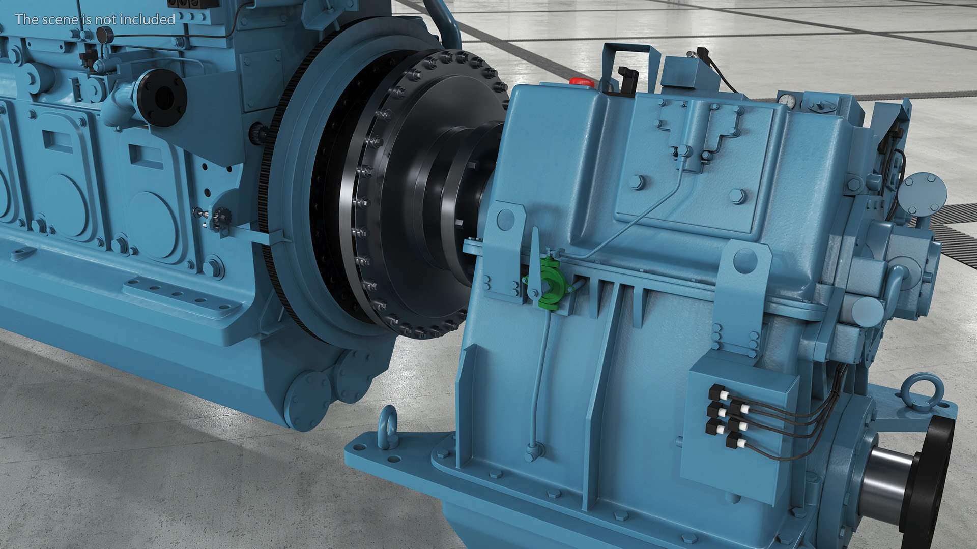 Marine Propulsion Engine Blue 3D Model - TurboSquid 2274873