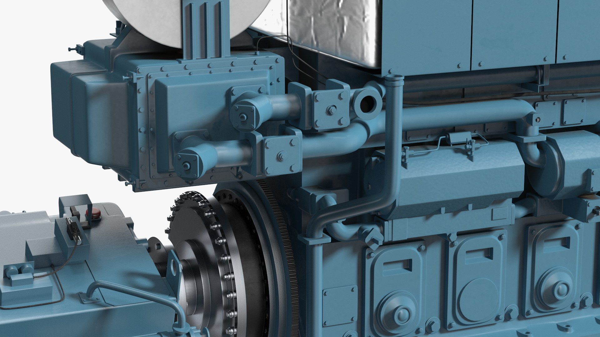 Marine Propulsion Engine Blue 3D Model - TurboSquid 2274873