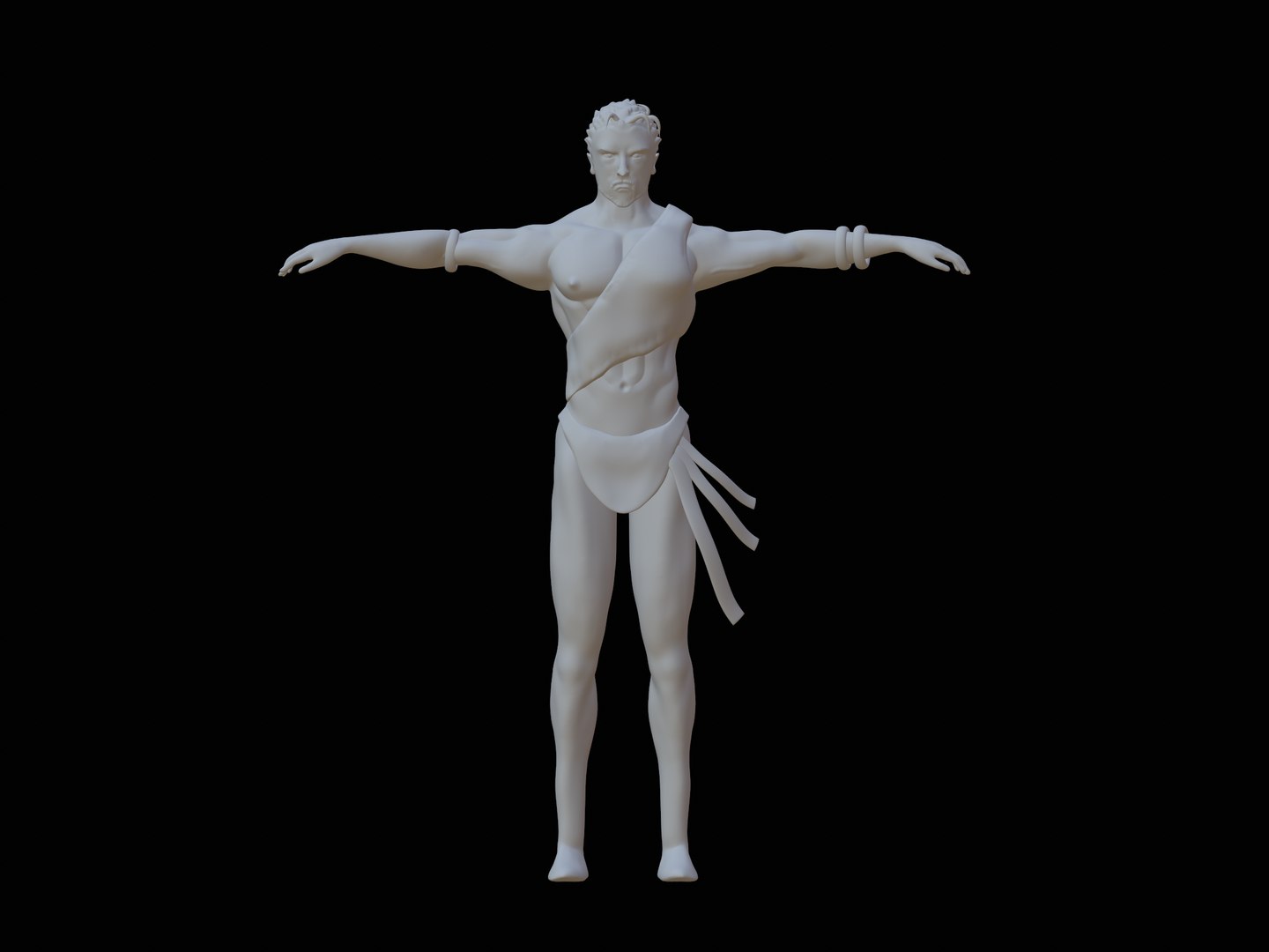 3D Primitive Man Character Model - TurboSquid 1995108