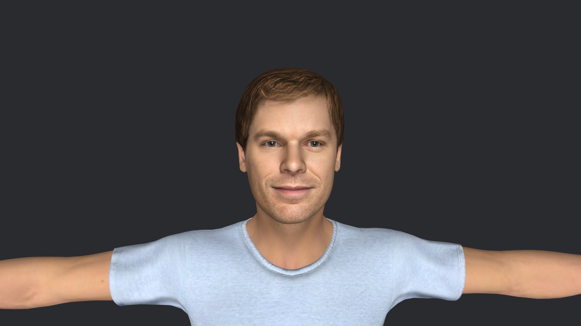 3D Model Dexter Morgan Hyper Realistic Full Body Fully Rigged 3D ...