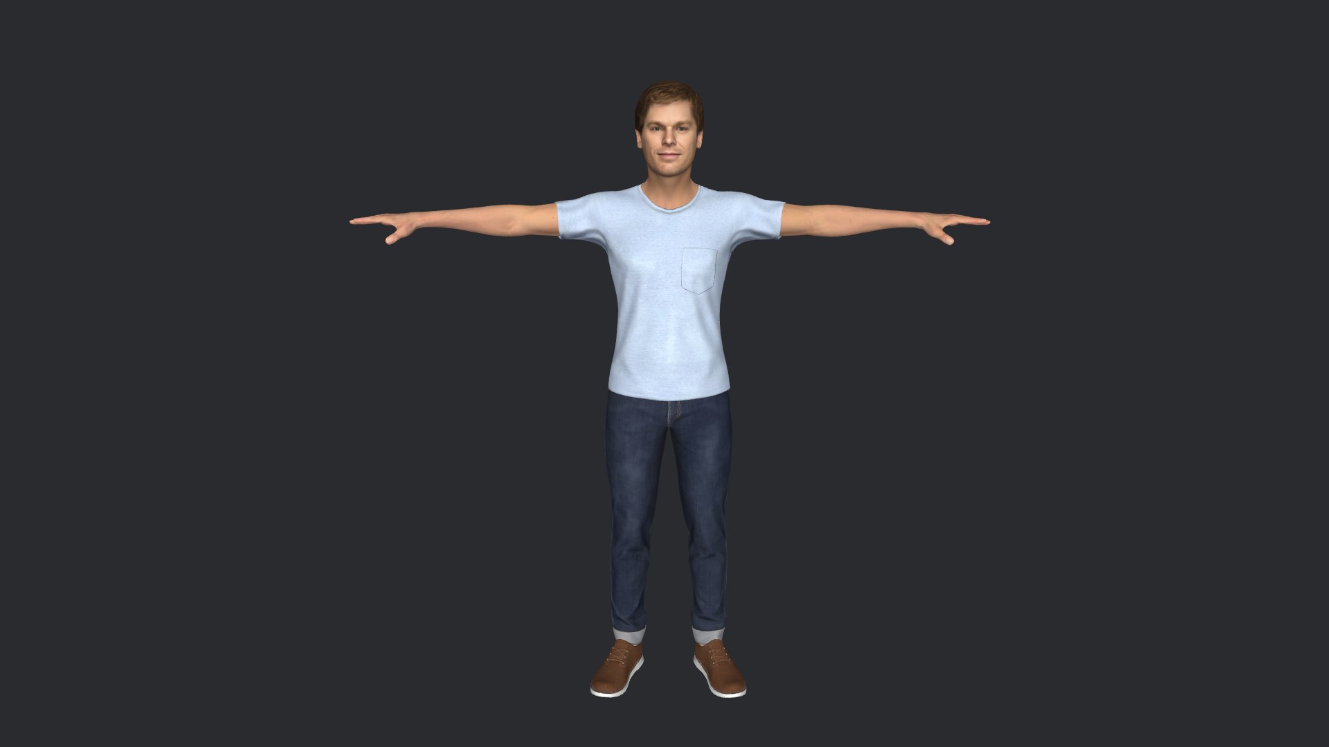 3D Model Dexter Morgan Hyper Realistic Full Body Fully Rigged 3D ...