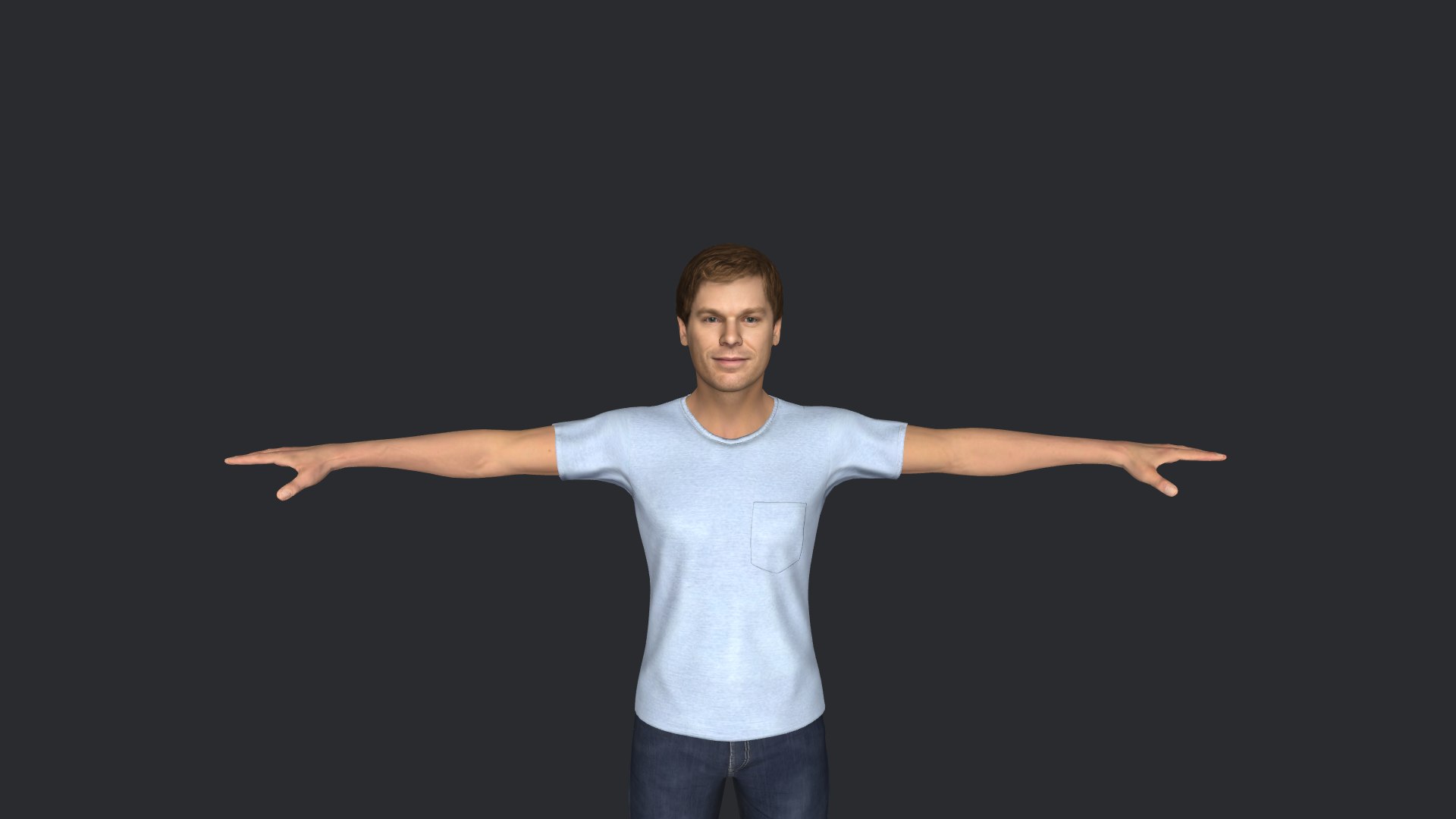 3D Model Dexter Morgan Hyper Realistic Full Body Fully Rigged 3D ...