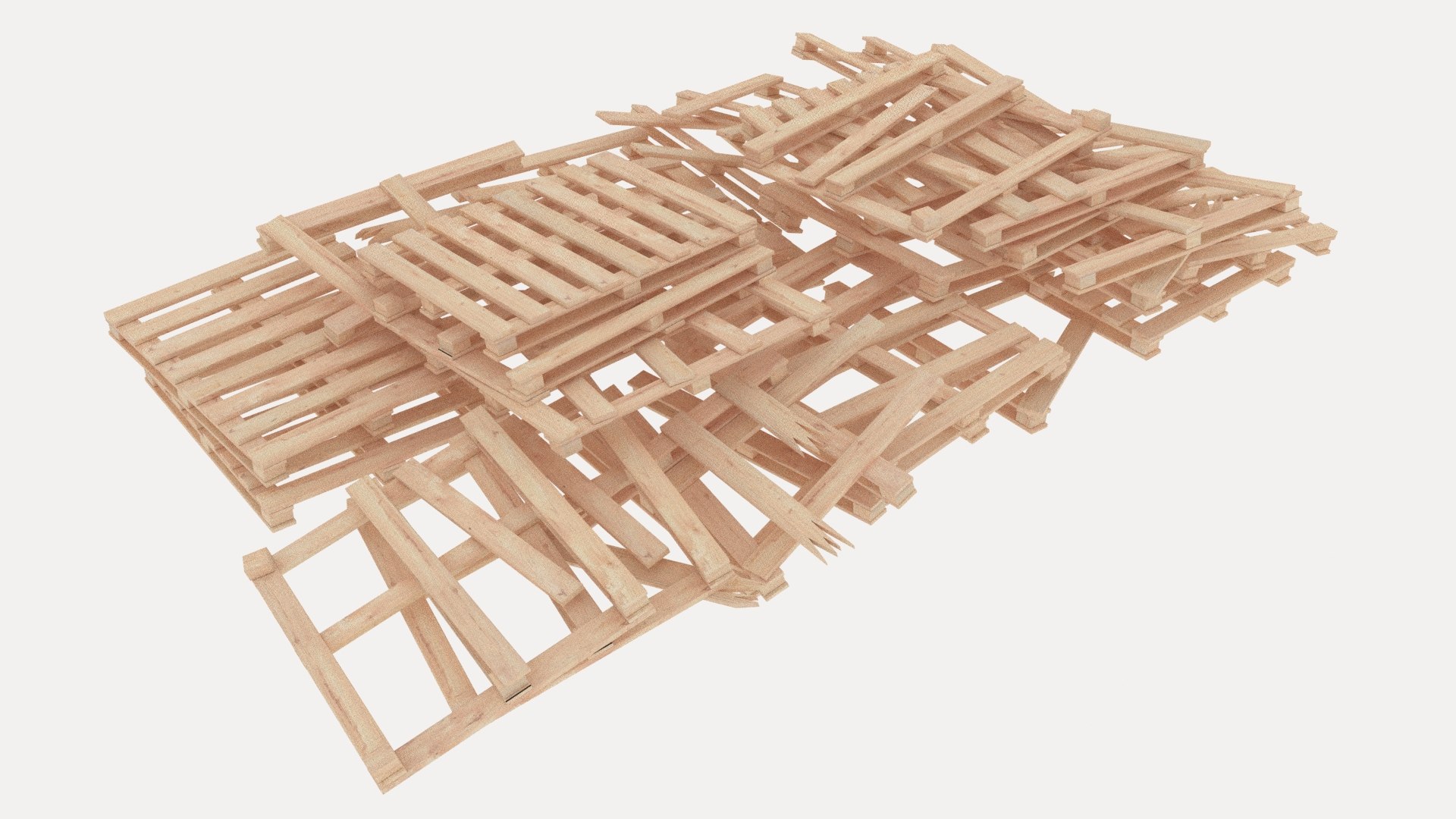 Pallet Pile 2 3D Model - TurboSquid 1949381