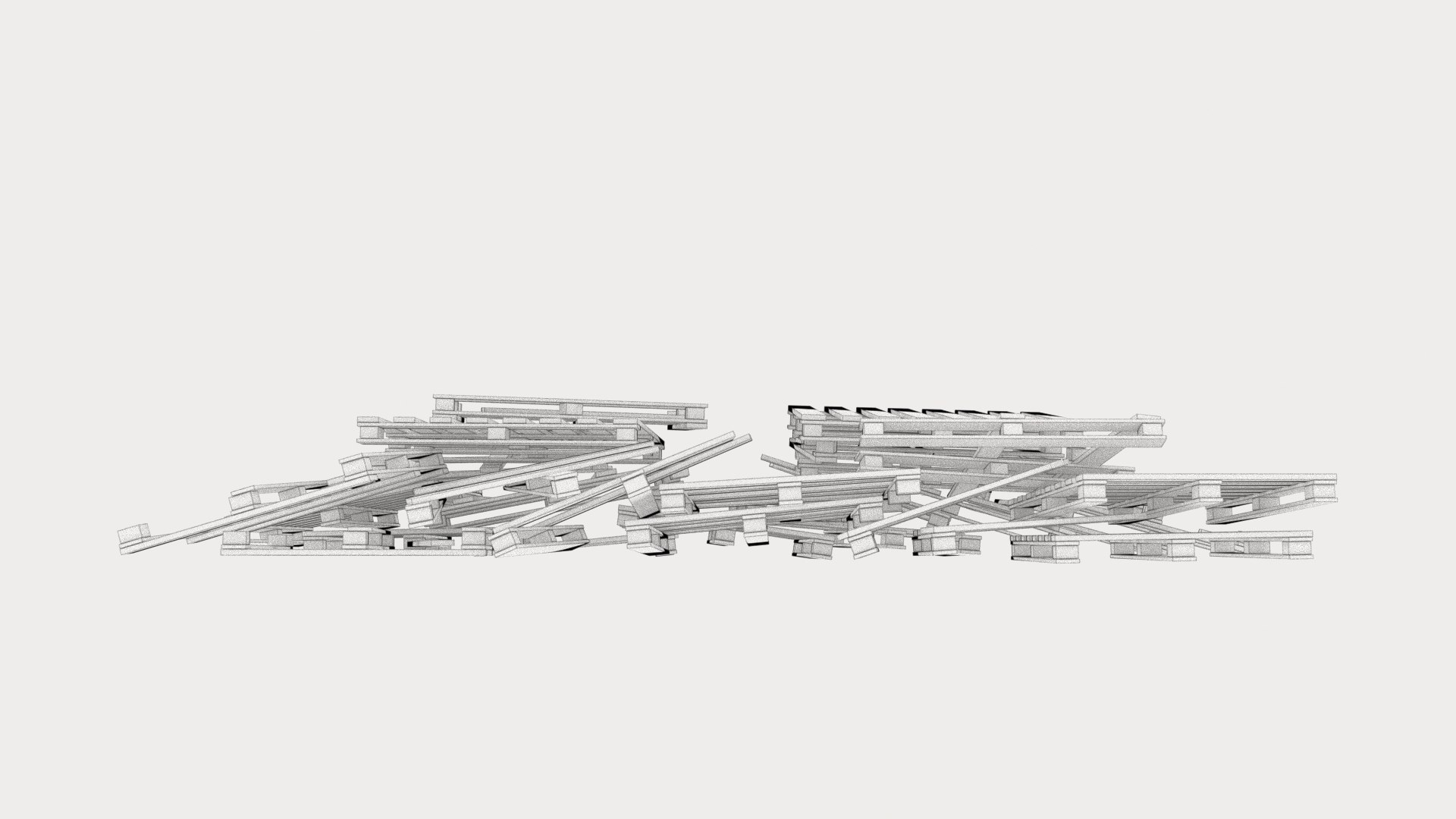 Pallet Pile 2 3D Model - TurboSquid 1949381