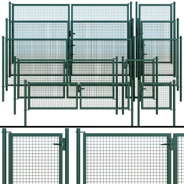 3D automatic sliding gate grid - TurboSquid 1272949