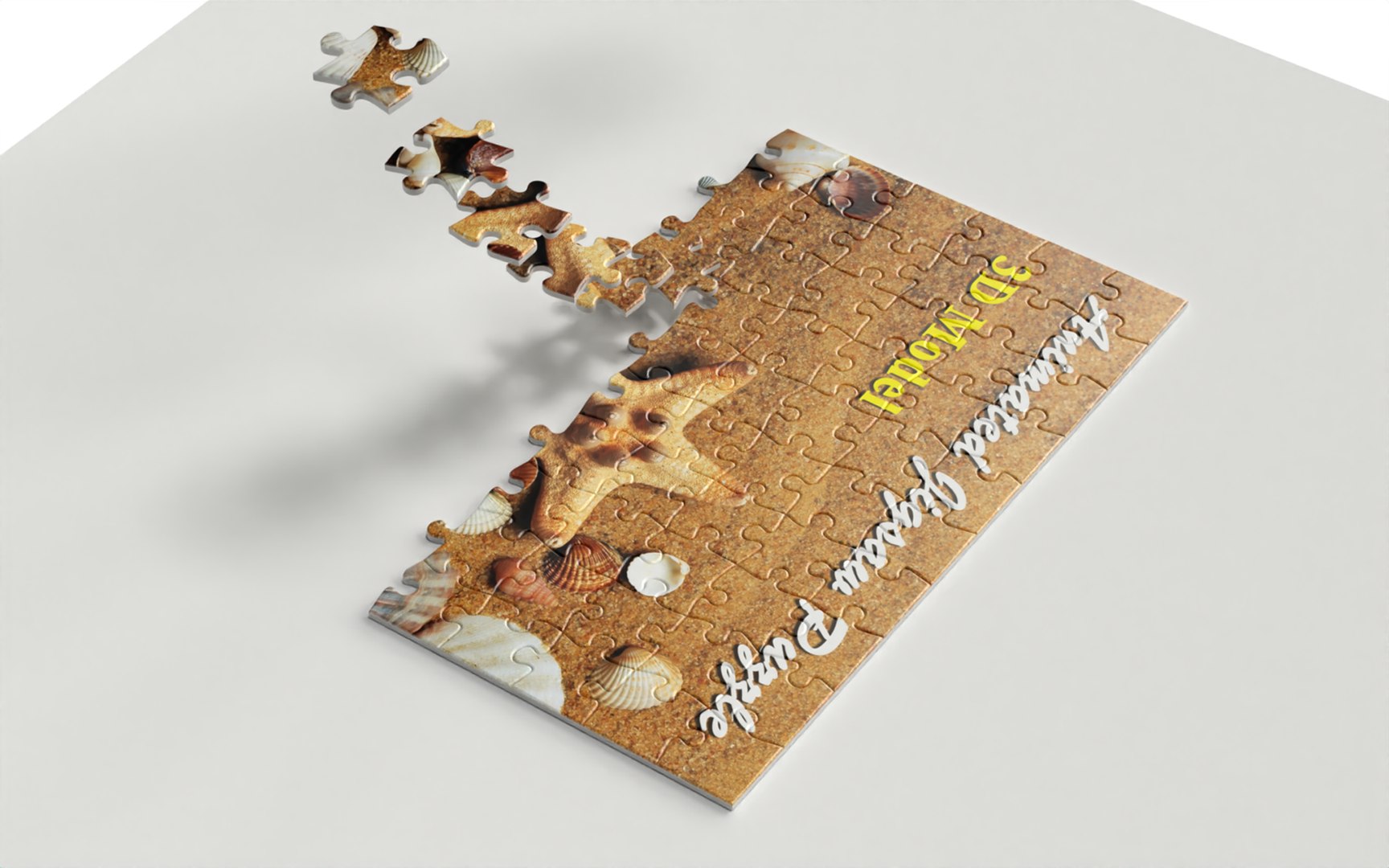 Animated Jigsaw Puzzle 3D - TurboSquid 2319067