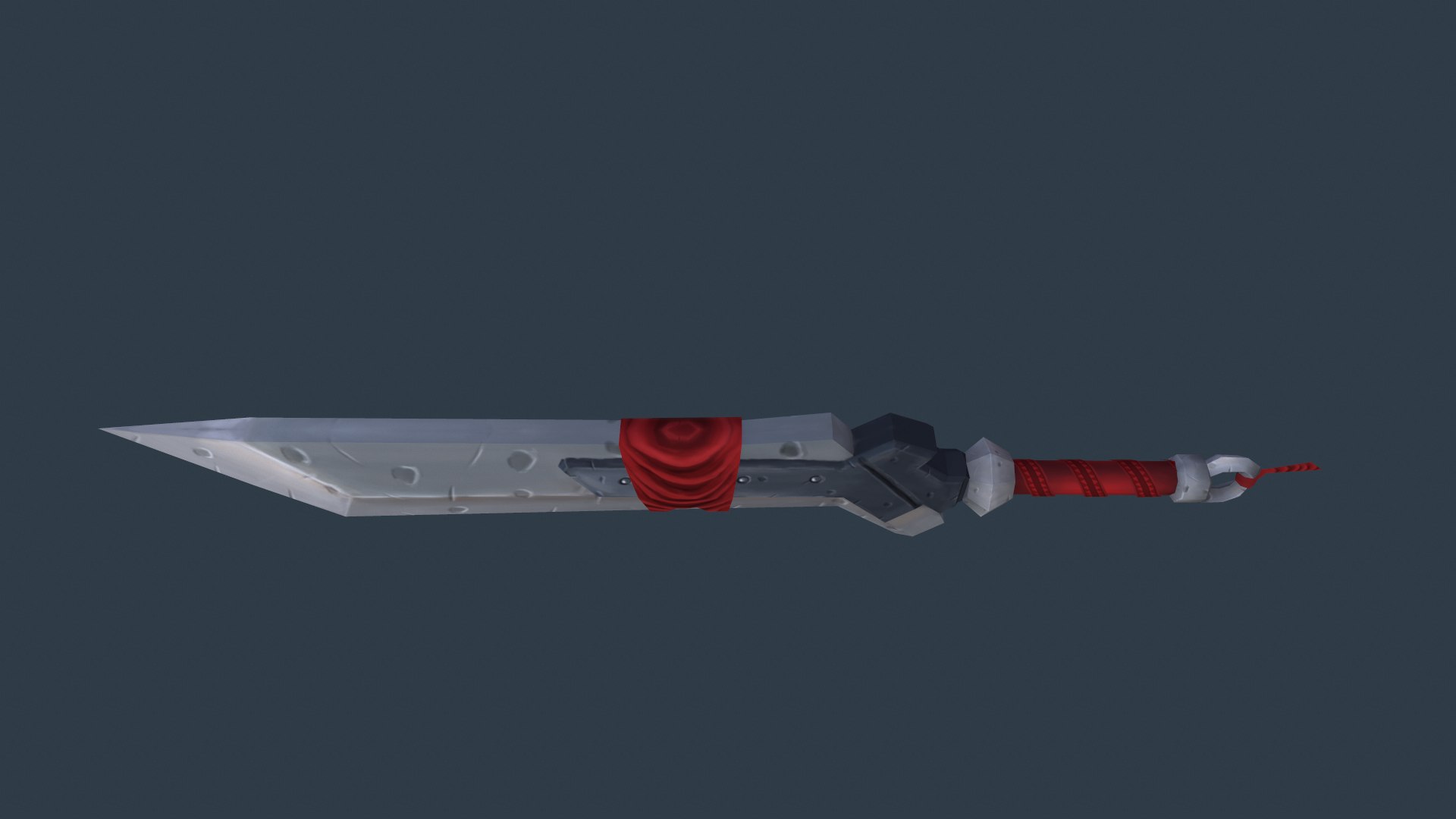 Hand-painted Fantasy Sword Obj