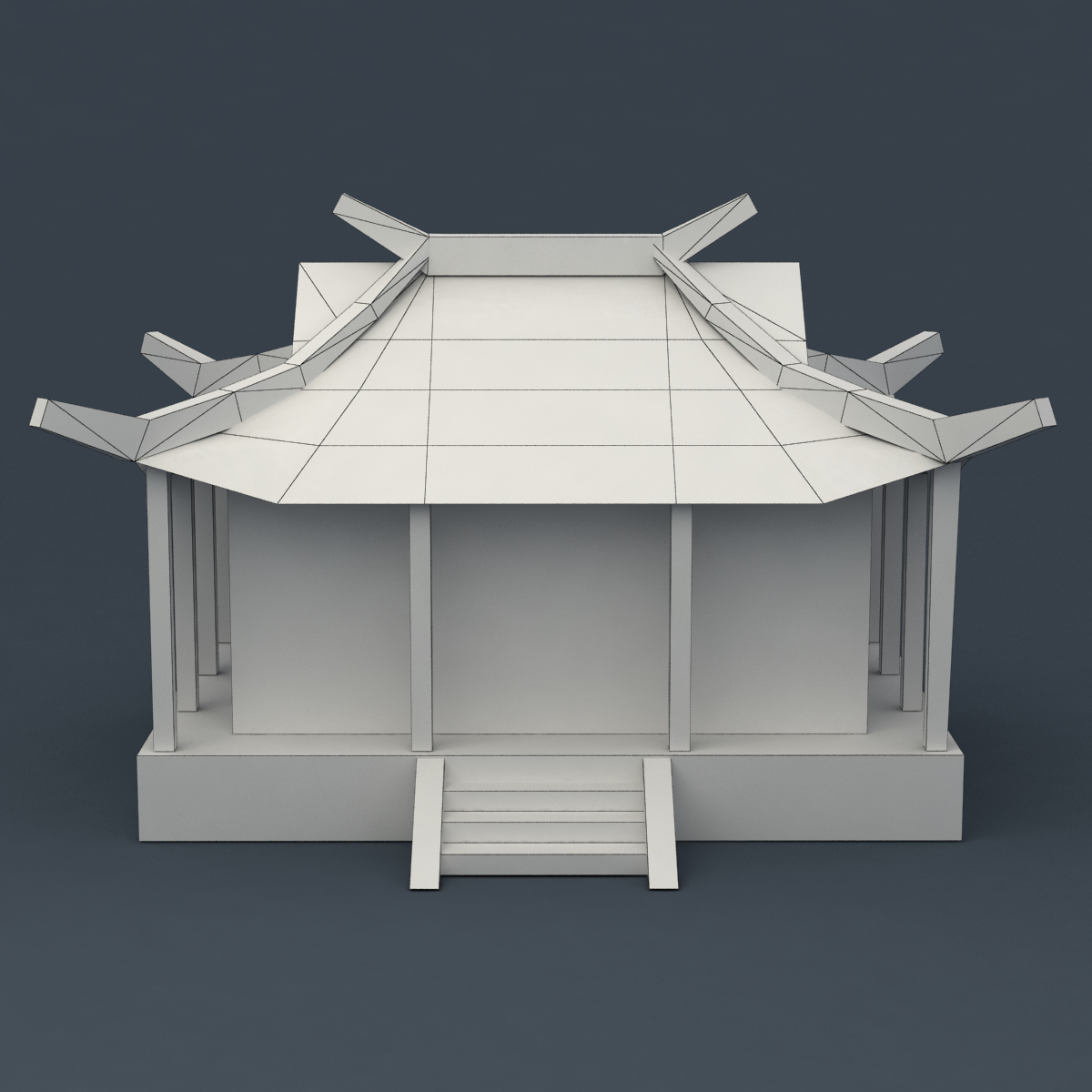 chinese building 3d model