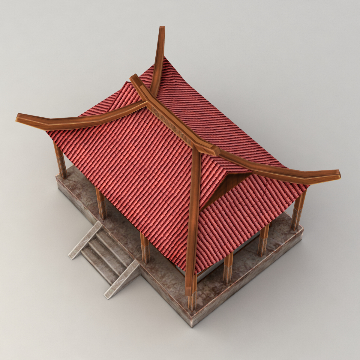chinese building 3d model