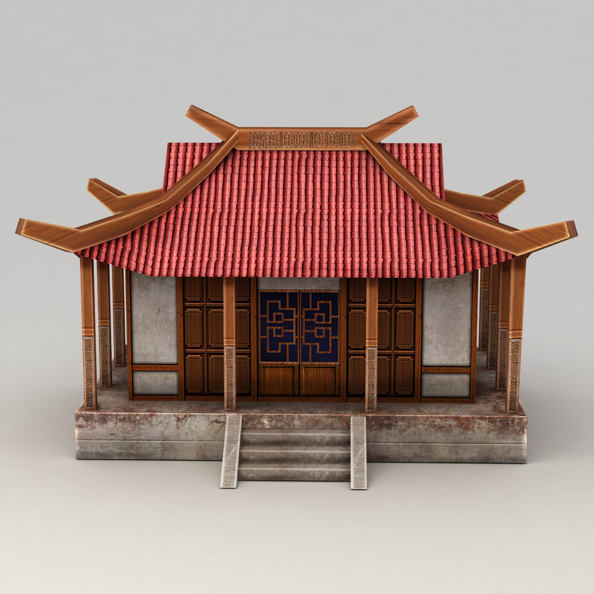 chinese building 3d model