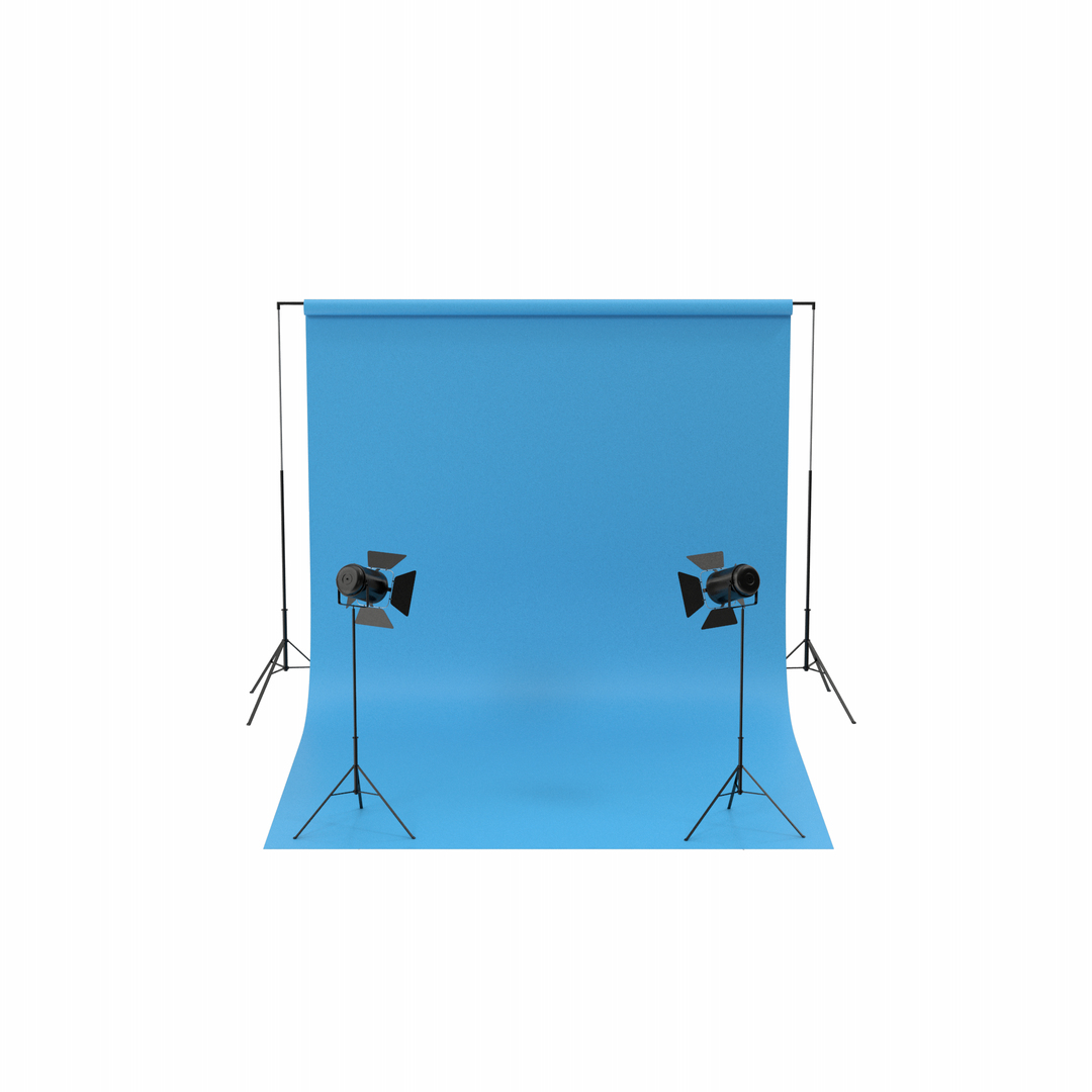 Blue Studio Set 3D - TurboSquid 2214445