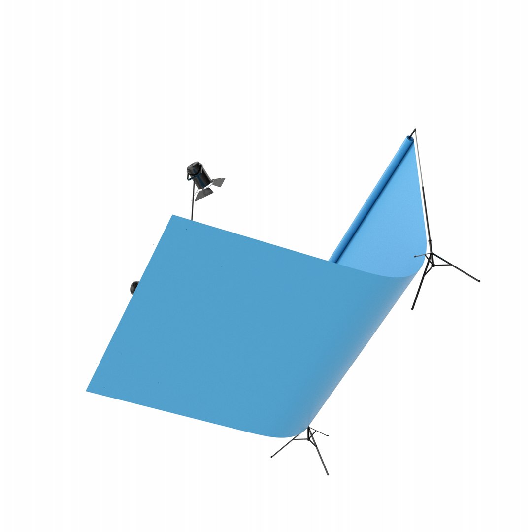 Blue Studio Set 3D - TurboSquid 2214445